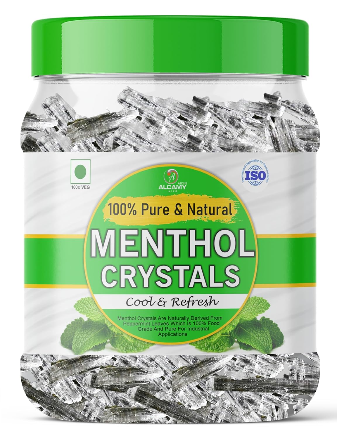 Buy AAAL 100% Pure Menthol Crystals Food Grade And Edible/Freshness ...