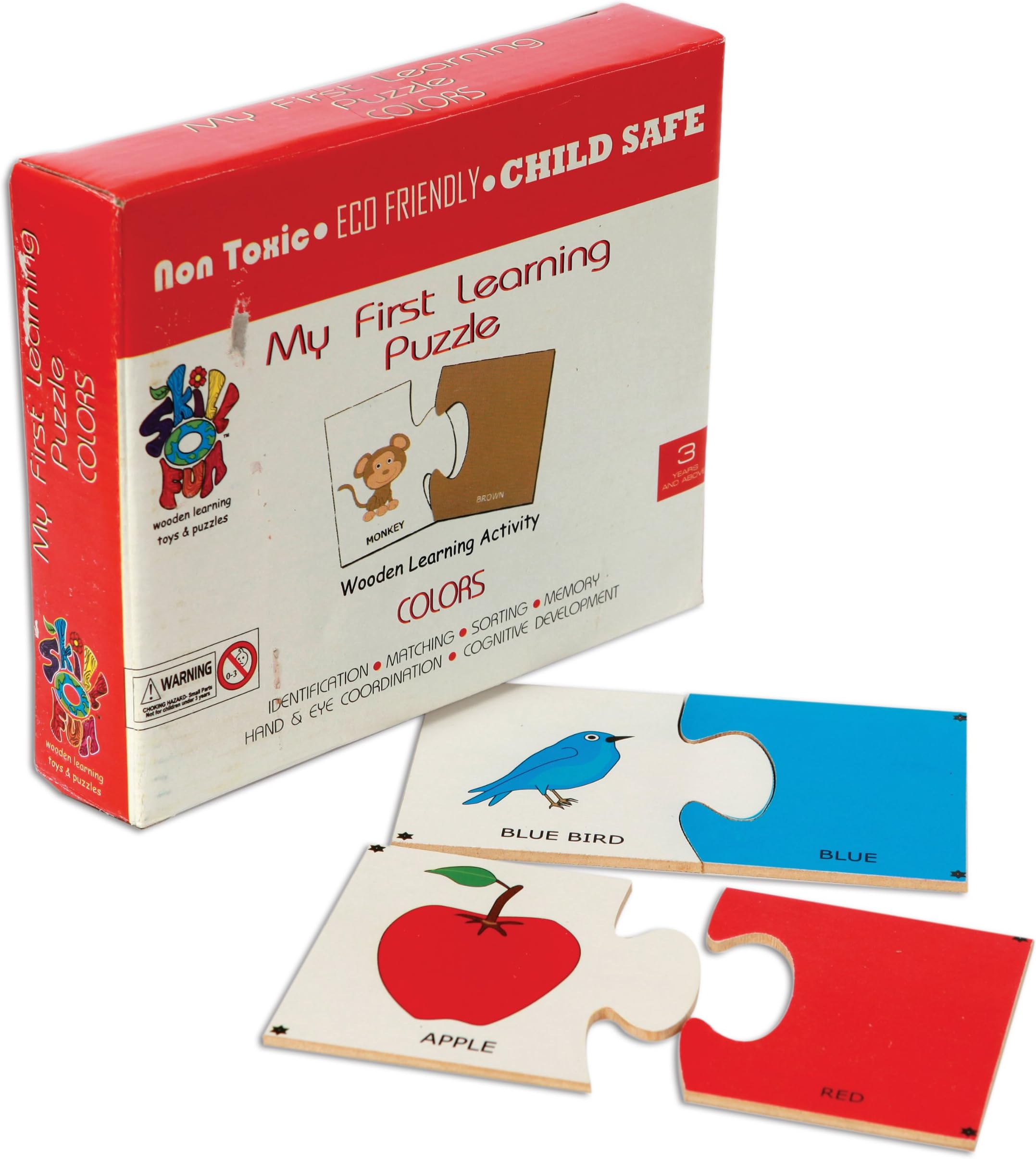Skillofun My First Learning Puzzle Set, Engaging Wooden Set with ...