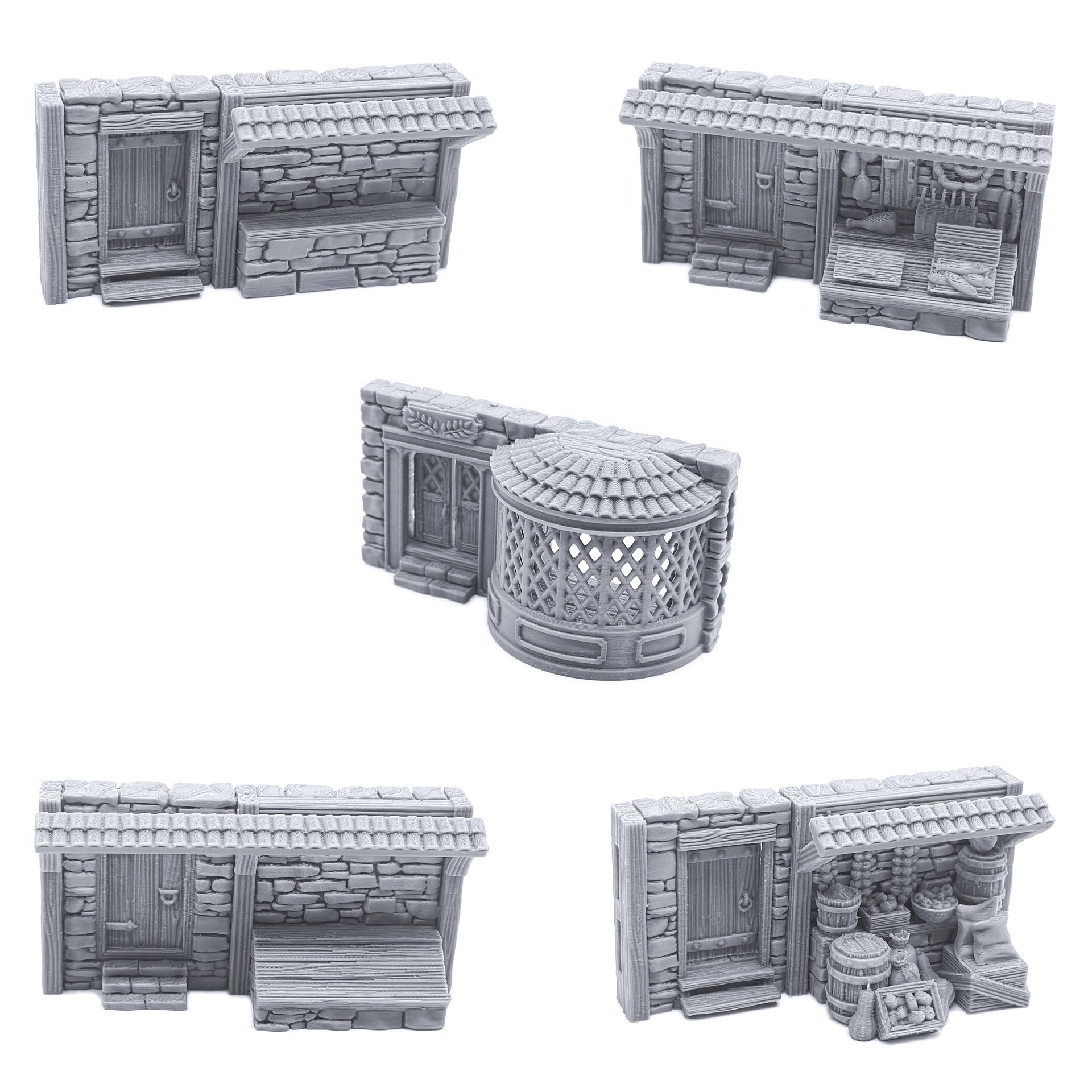 Amazon.com: EnderToys Terrace Shopfronts by Printable Scenery, 3D ...