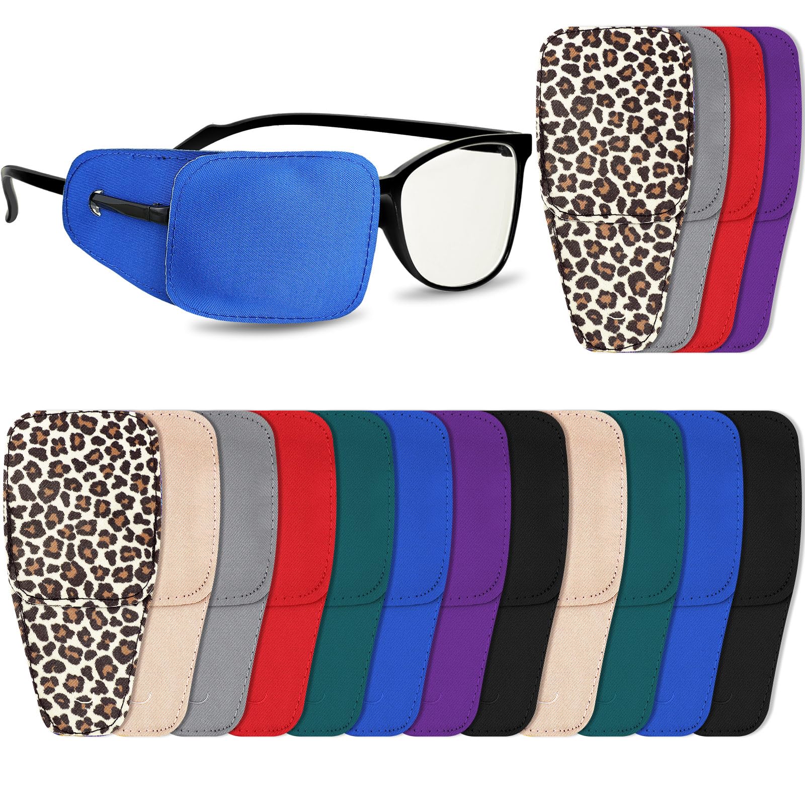 Snapklik.com : 16 Pcs Eye Patches For Adult Eyepatch For Glasses Left ...