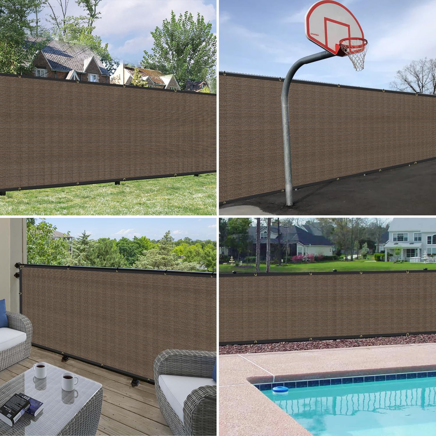 Snapklik.com : Windscreen4less 4 X 25 Privacy Fence Screen Heavy Duty ...