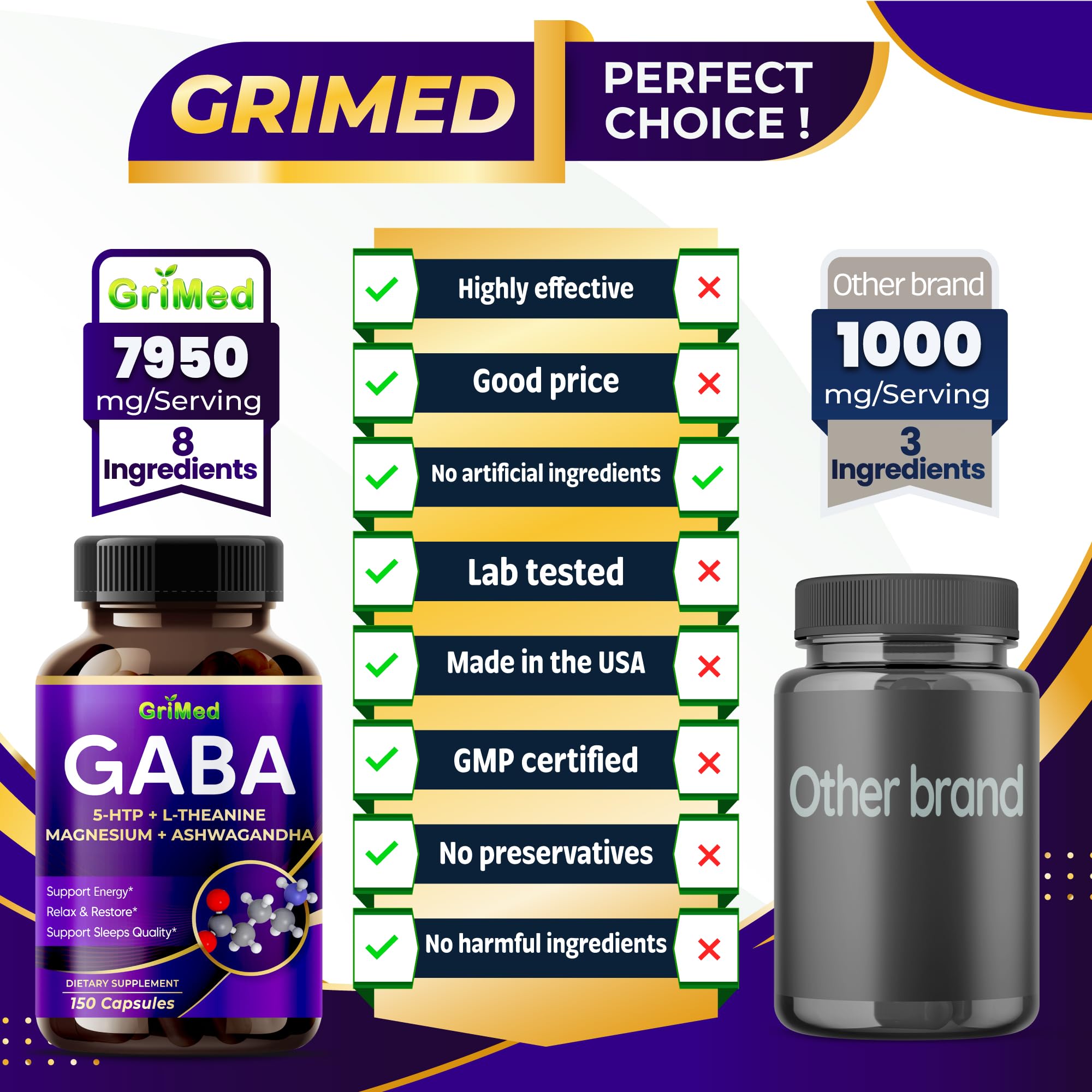 Snapklik.com : GriMed GABA 16,280mg - X15 Power