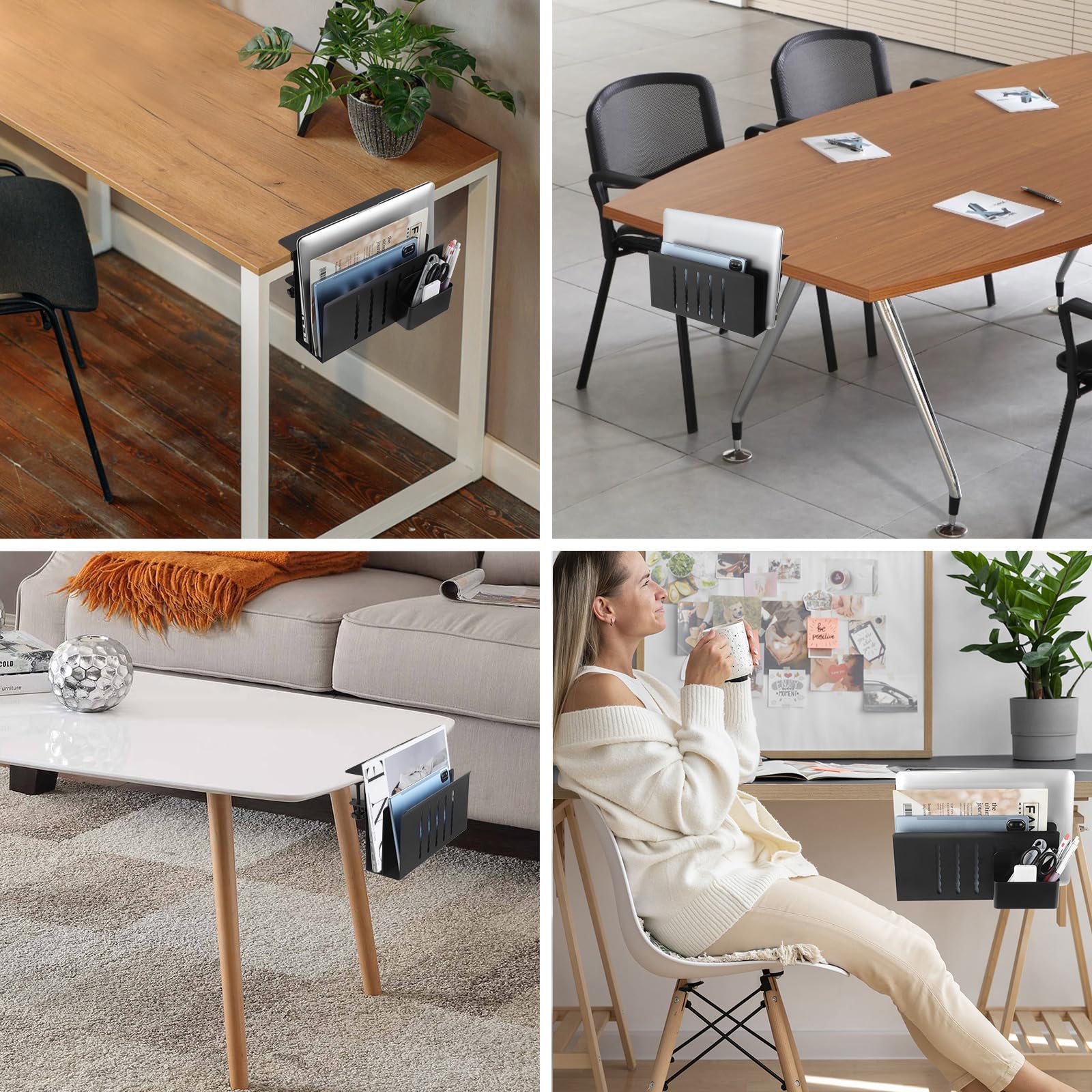 Snapklik.com : Desk Side Storage,2 Tier Under Desk Laptop Holder ...