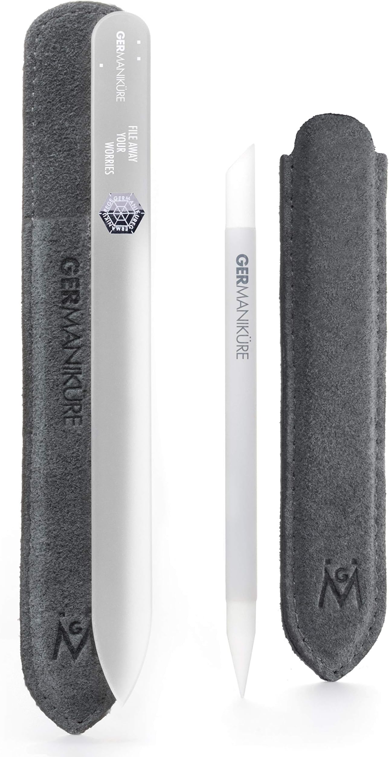 Amazon.com : GERMANIKURE Crystal Glass Cuticle Stick & File Away Your ...