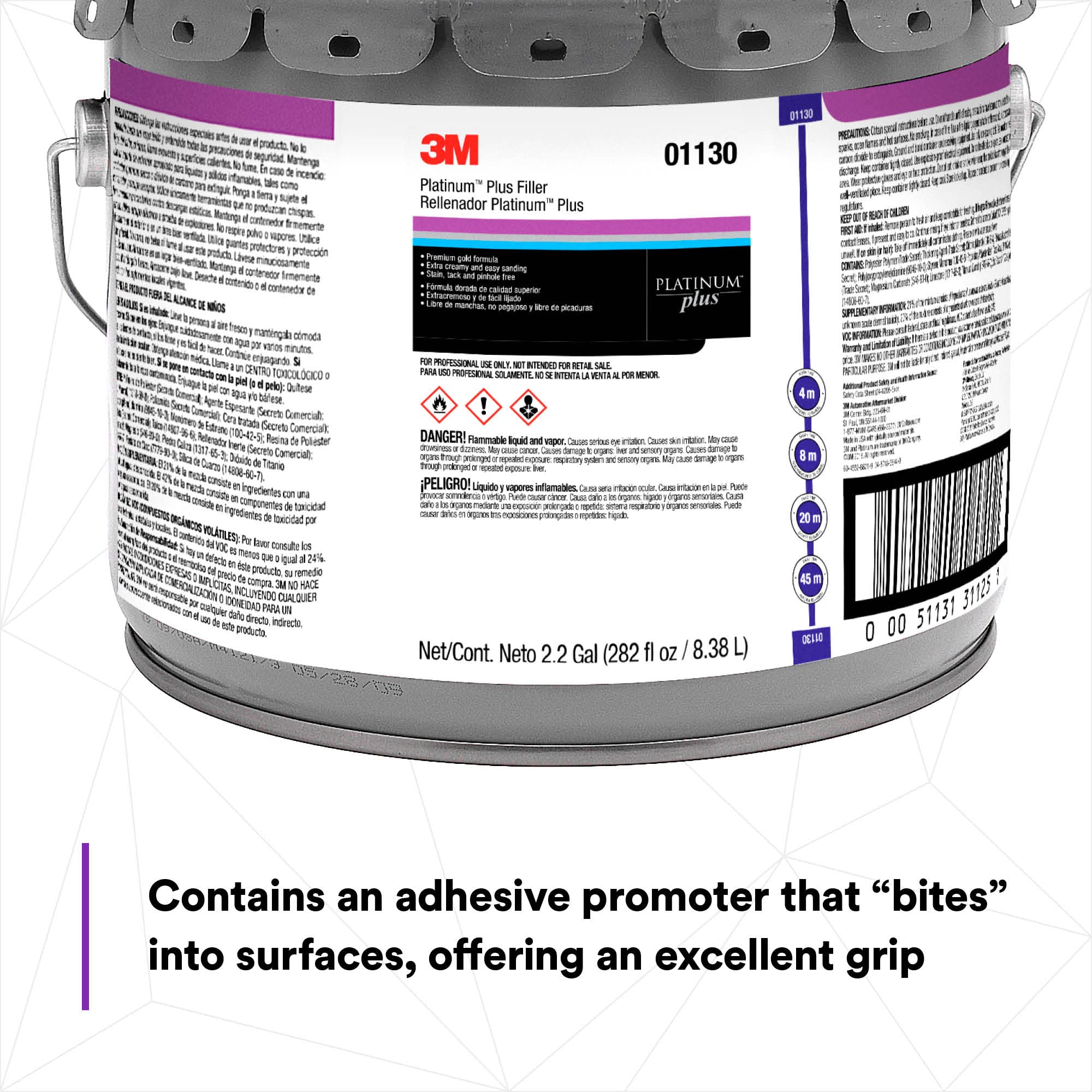 Lightweight Body Filler 3M Marson Platinum Plus Premium Lightweight ...
