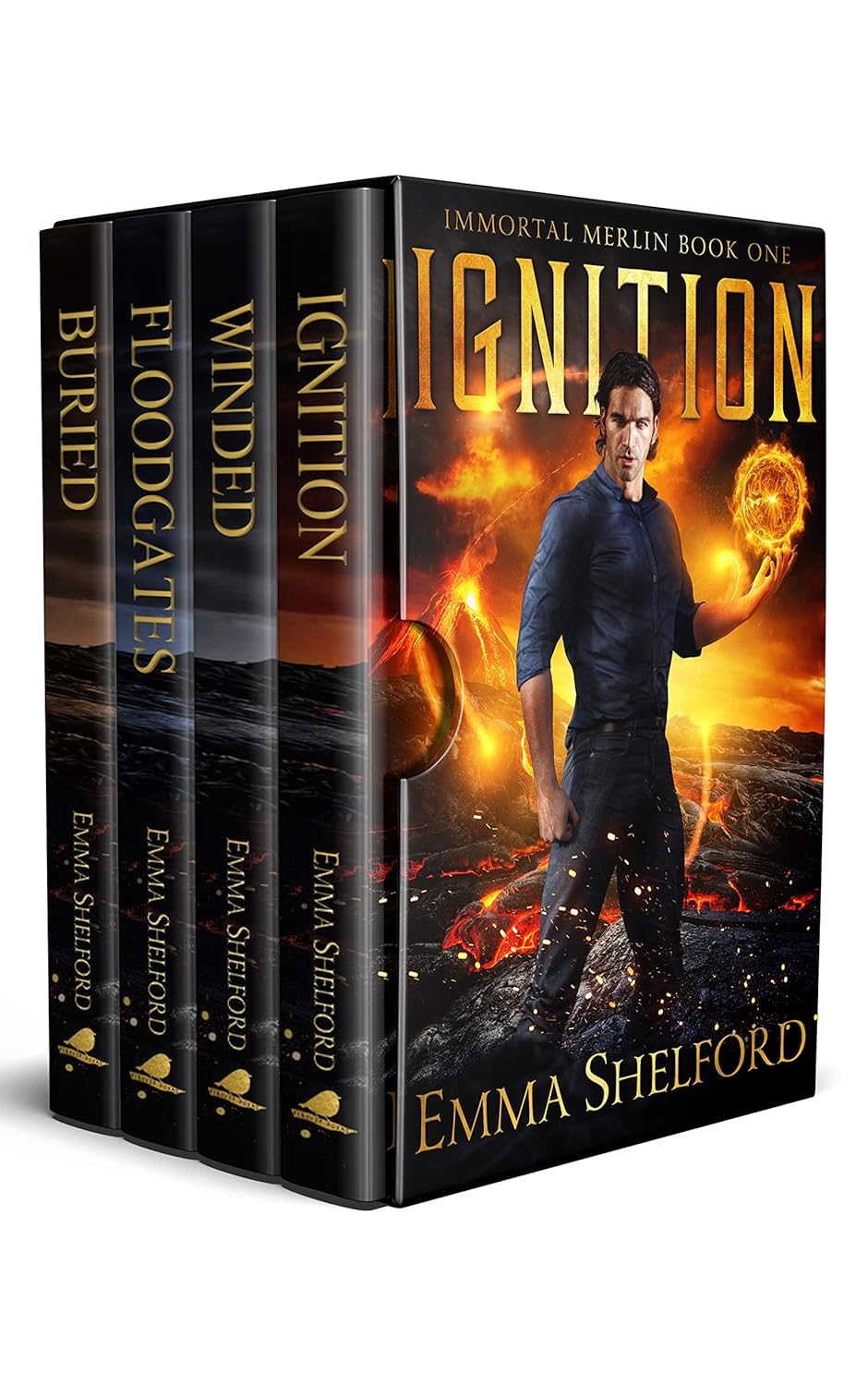 Amazon.com: Immortal Merlin, Books 1-4: Ignition, Winded, Floodgates ...