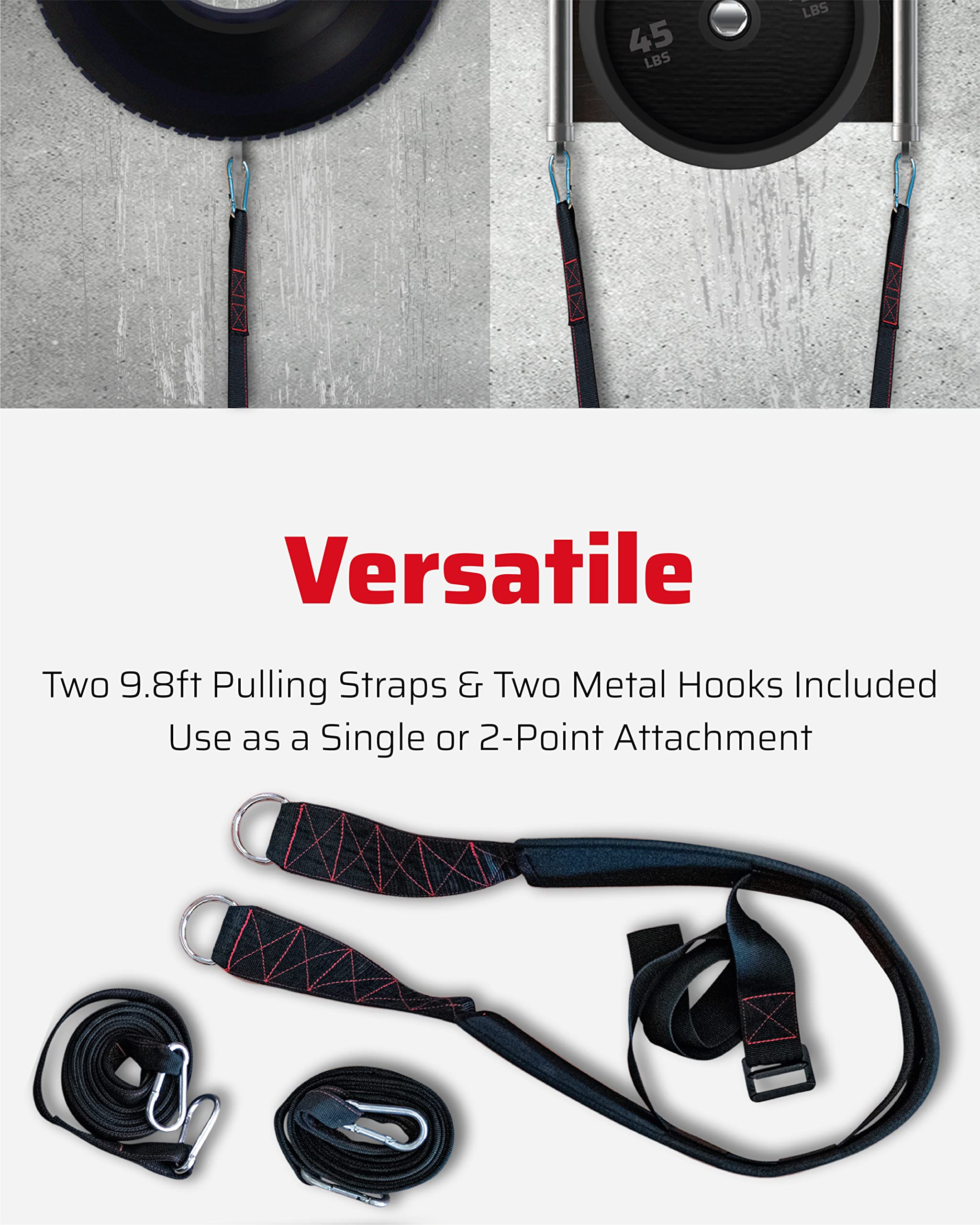 Snapklik.com : THEFITGUY Sled Pulling Belt, Adjustable Closure, 2 ...