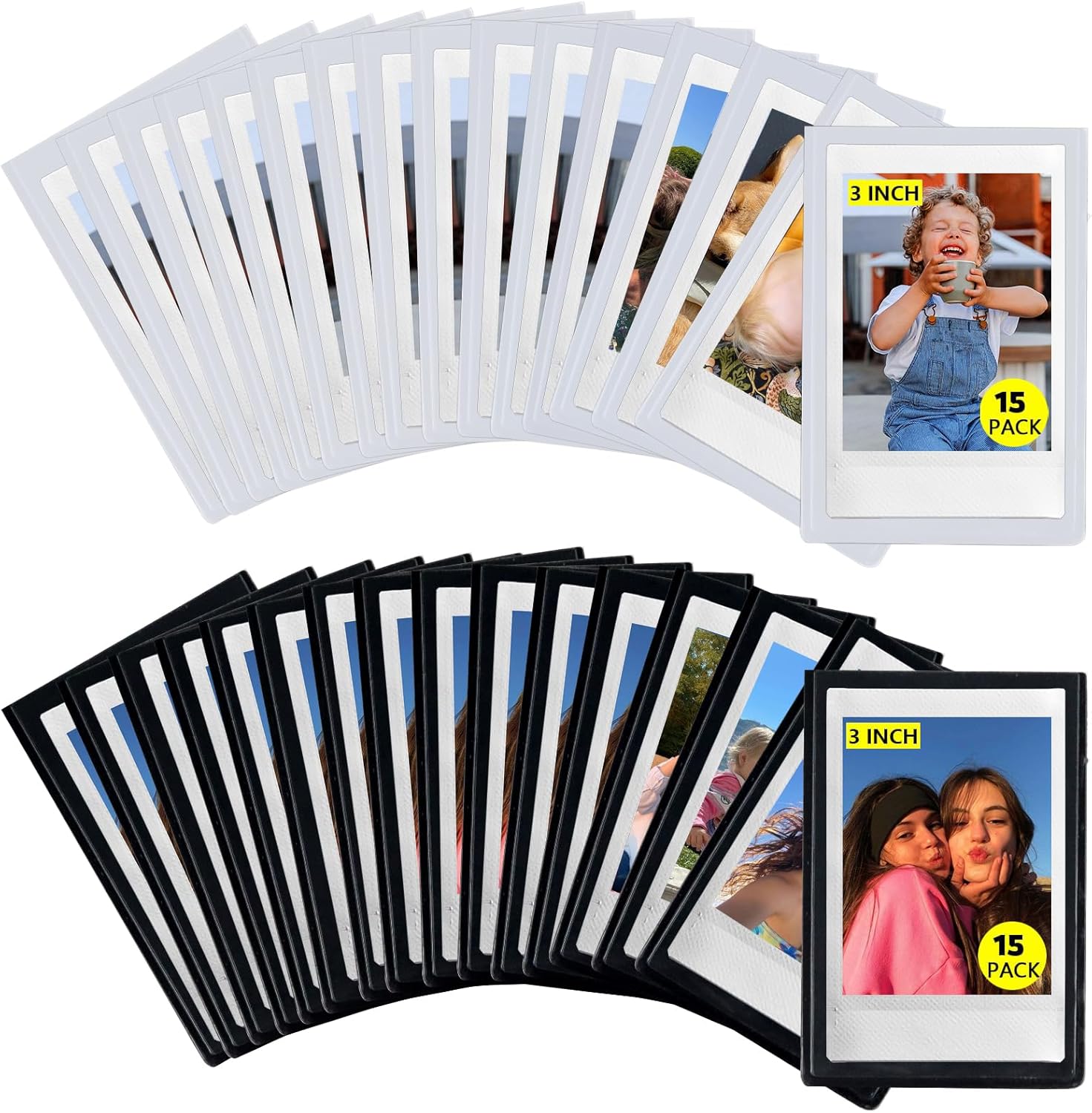 Amazon.com - CAIYOULE 30 Pack Mini 3 Inch Magnetic Pocket Picture Frame ...