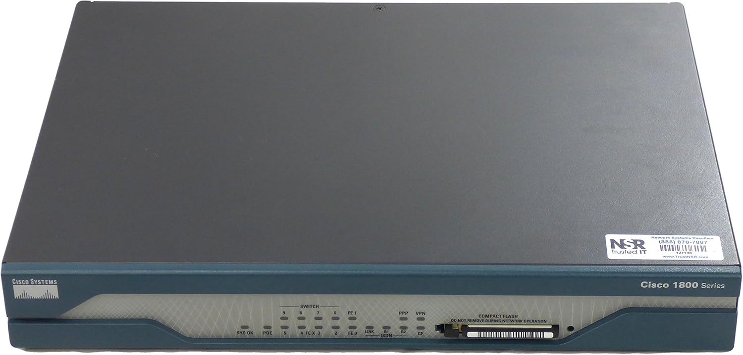 Cisco 1812 Integrated Services Router - Router (CISCO1812/K9.) : Amazon.ca: Electronics