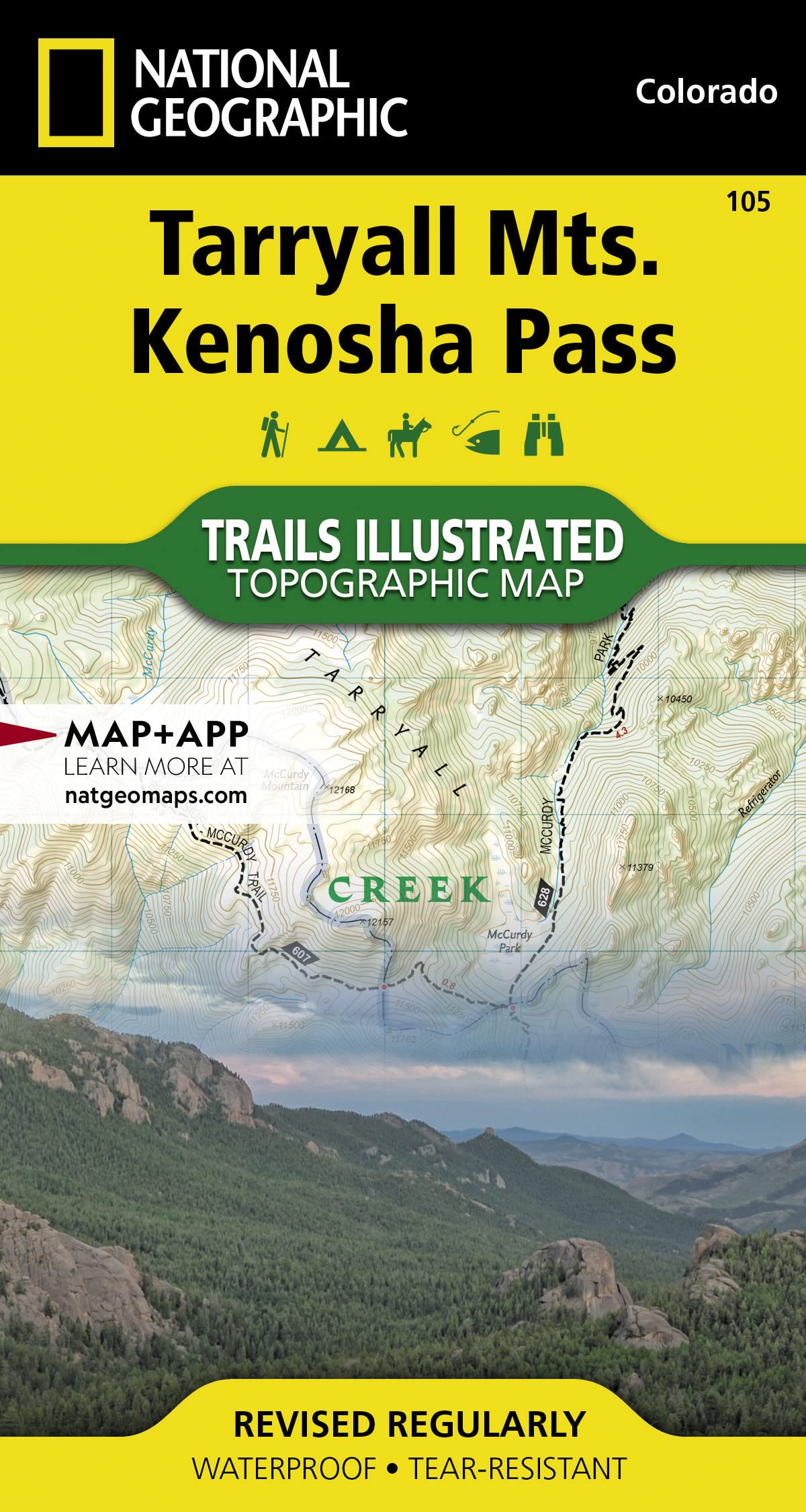 Tarryall Mountains, Kenosha Pass Map (National Geographic Trails ...