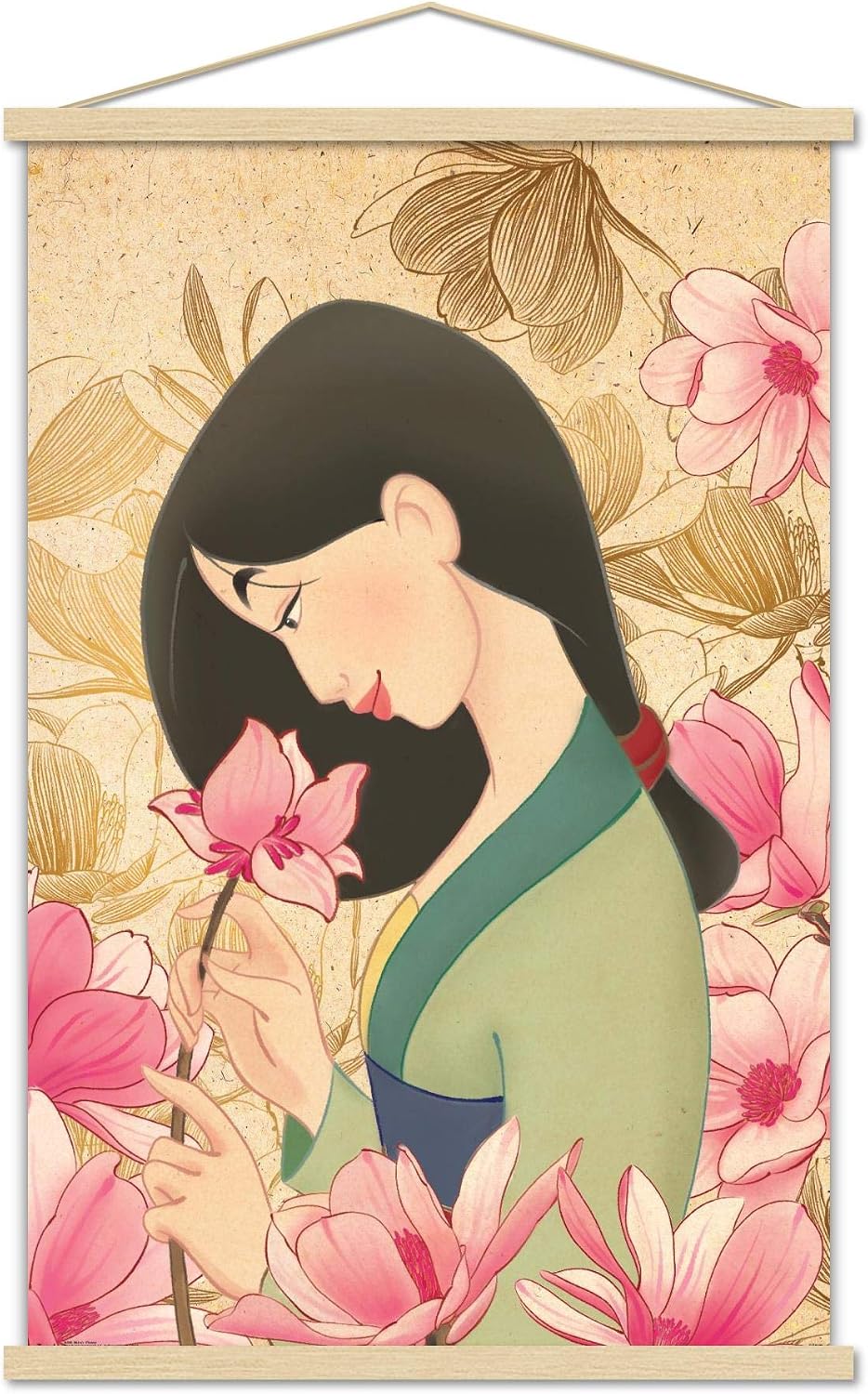 Amazon.com: Trends International Wooden Magnetic Frame Disney Mulan ...