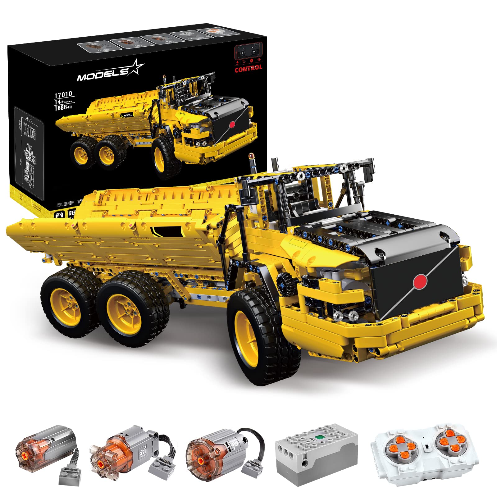 Buy Mozewa 17010 Technology Dumper Building Blocks kit, Engineering ...