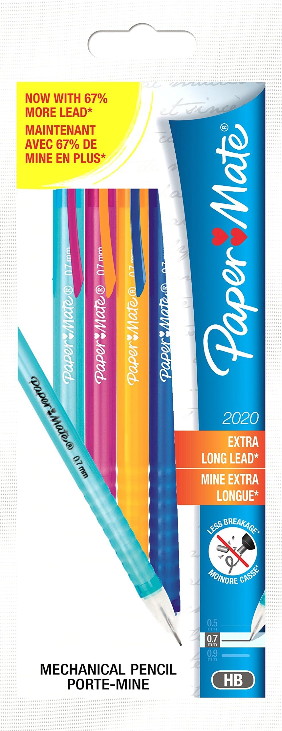Papermate Non Stop Neon Mechanical Pencil - Assorted (Pack of 10 ...