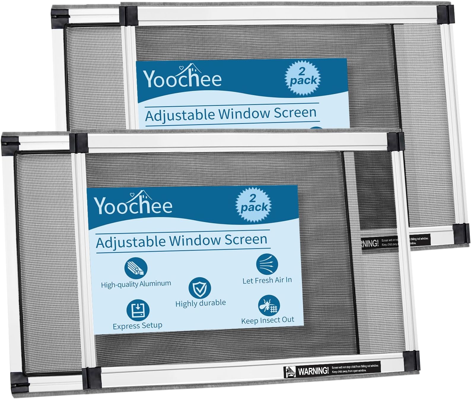 IAM Industries: 18" x 20" to 37" Adjustable Window Screen - Amazon.com