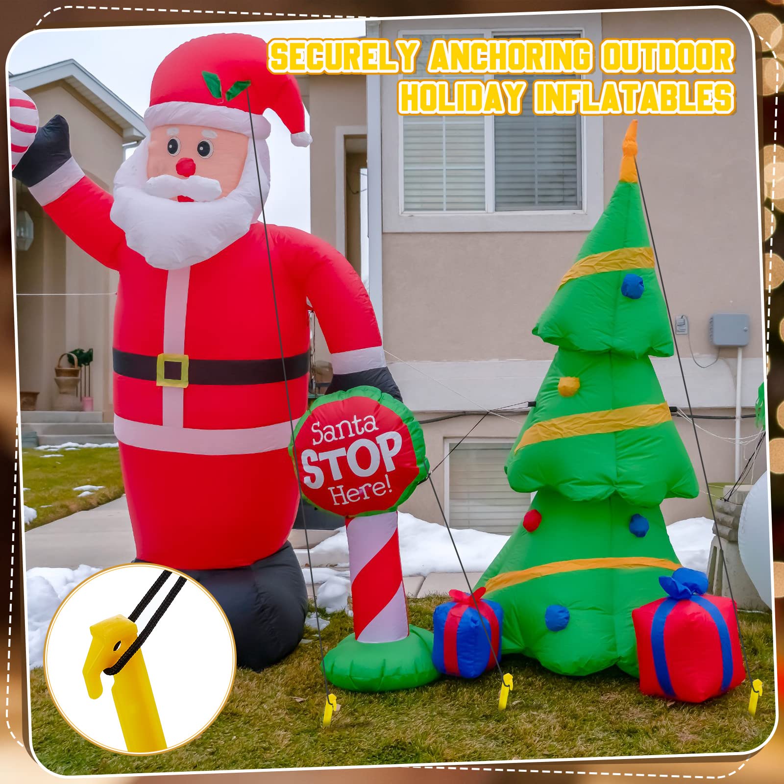 Snapklik.com : Deekin Plastic Tent Stakes 9 Inch Heavy Duty Tent Pegs ...