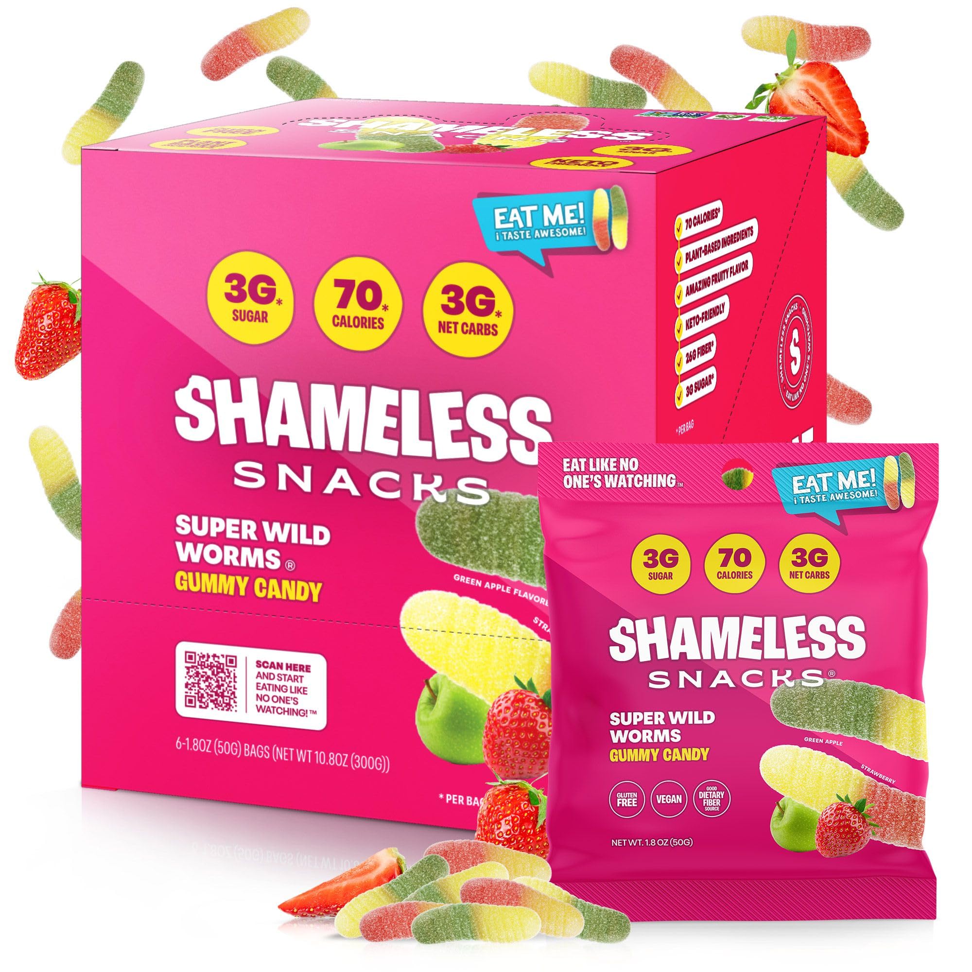 Amazon.com : Shameless Snacks - Healthy Low Calorie Snacks, Low Carb ...