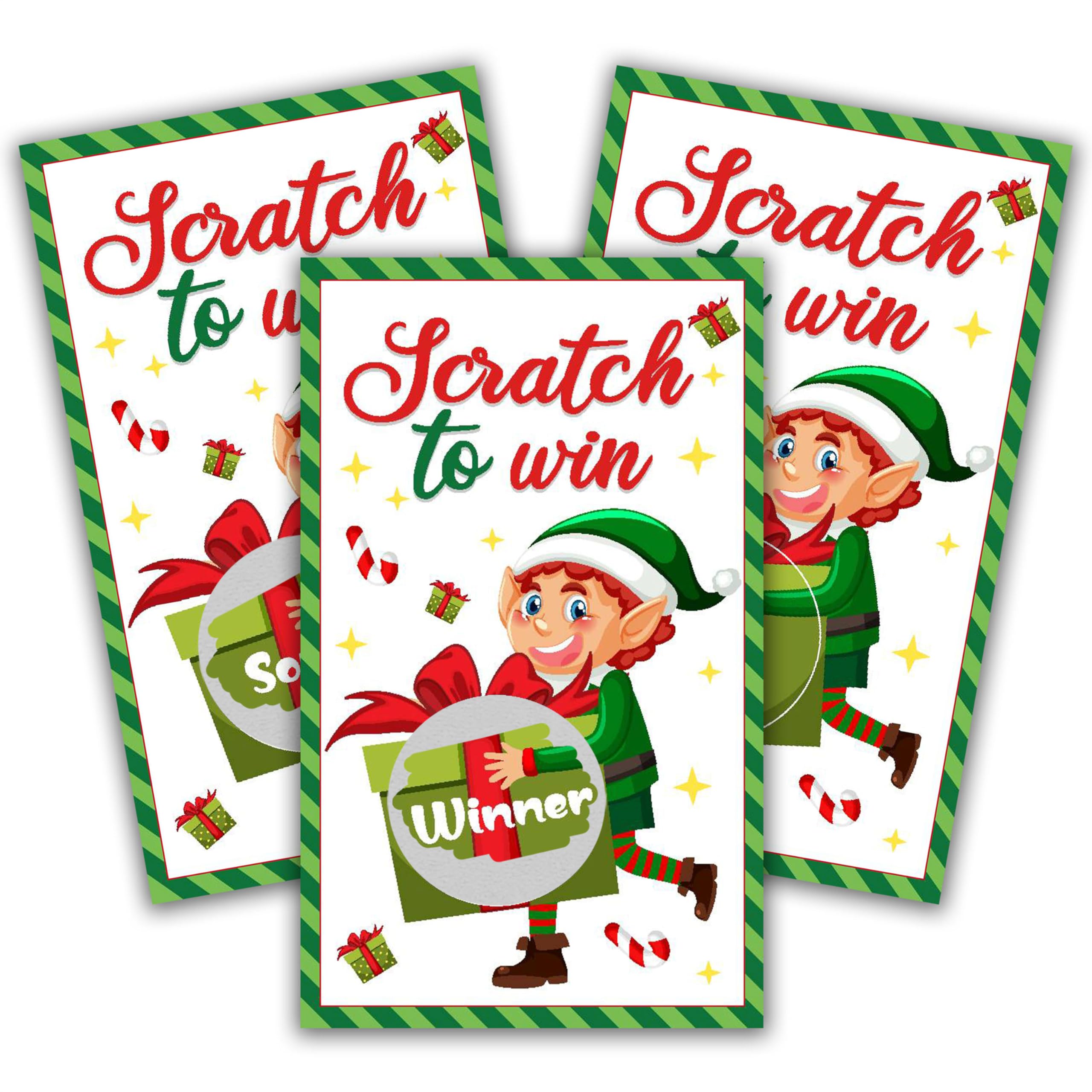 Amazon.com: TIOFUNO Christmas Scratch Off Cards, 40 Pcs Scratch to Win ...