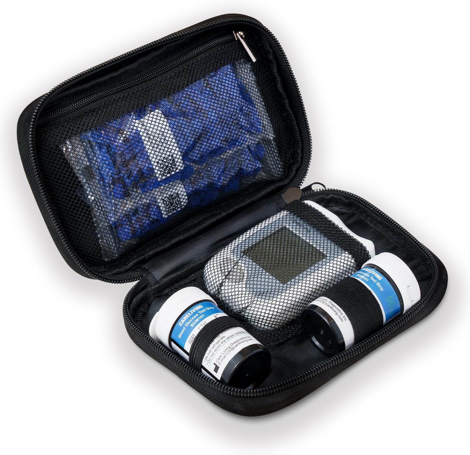 Amazon.com: Hard Shell Diabetic Supplies Bag Carrying Case Organizer ...