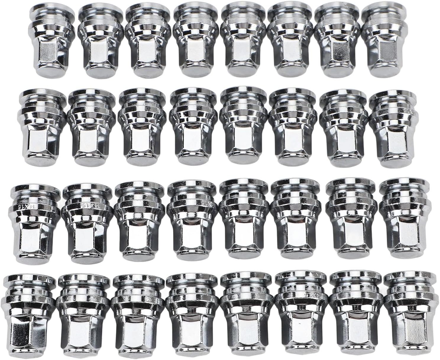 Amazon.com: 32 Pcs M14x1.5 Lug Nuts HEX 21mm Chrome Spline Tuner Lug ...