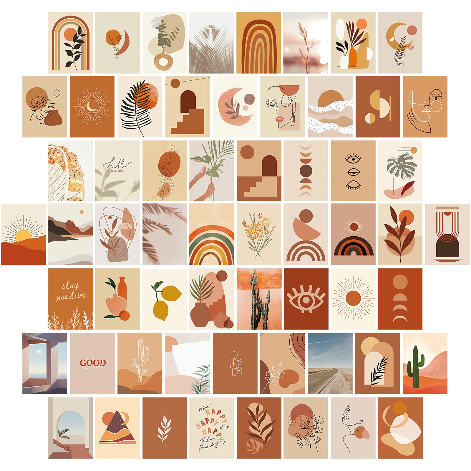 Buy Outus Wall Collage Print Kit Wall Aesthetic Pictures Boho Aesthetic ...