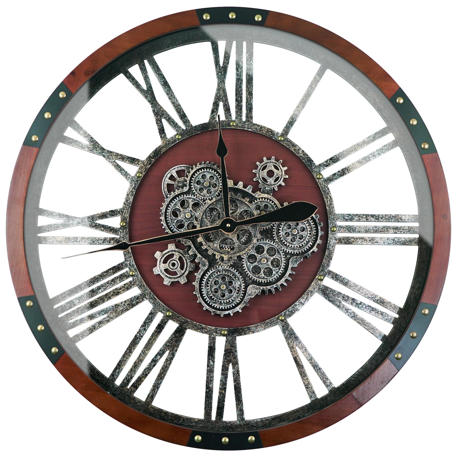 Amazon.com: TOPPTIK 36 Inch Moving Gear Wall Clock, Oversized Wall ...