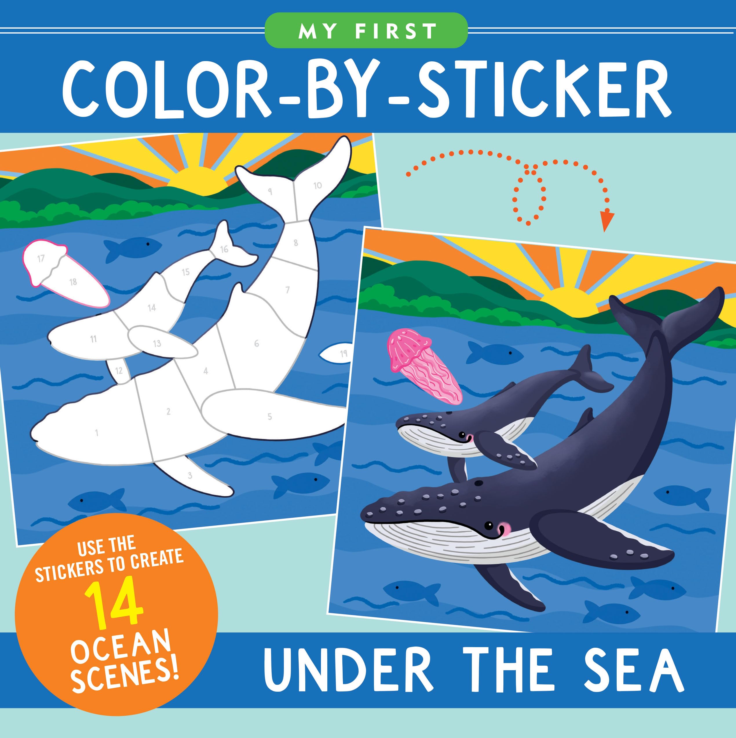 My First Color-By-Sticker Book - Under the Sea: Amazon.co.uk: T. Levy ...