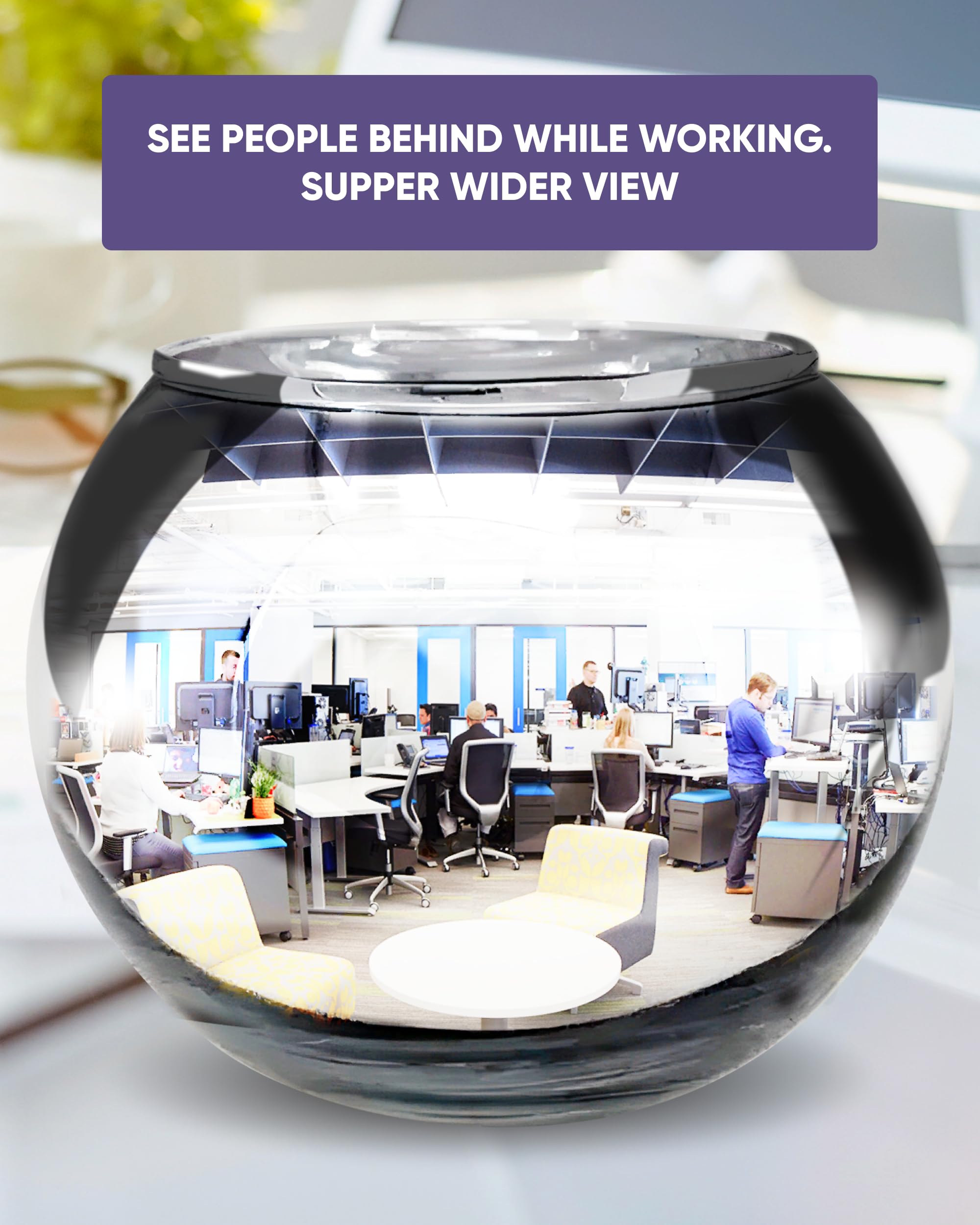 Snapklik.com : TidyFriend Convex Mirror Vase Silver Cubicle Decorations ...