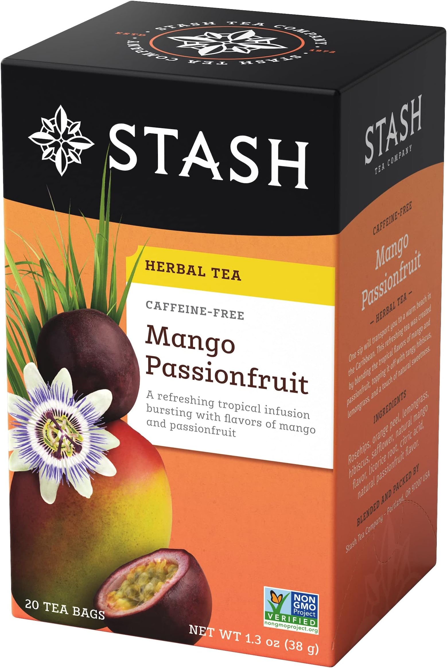 Amazon.com : Stash Tea Mango Passionfruit Tea, 20 Count (Pack of 3 ...