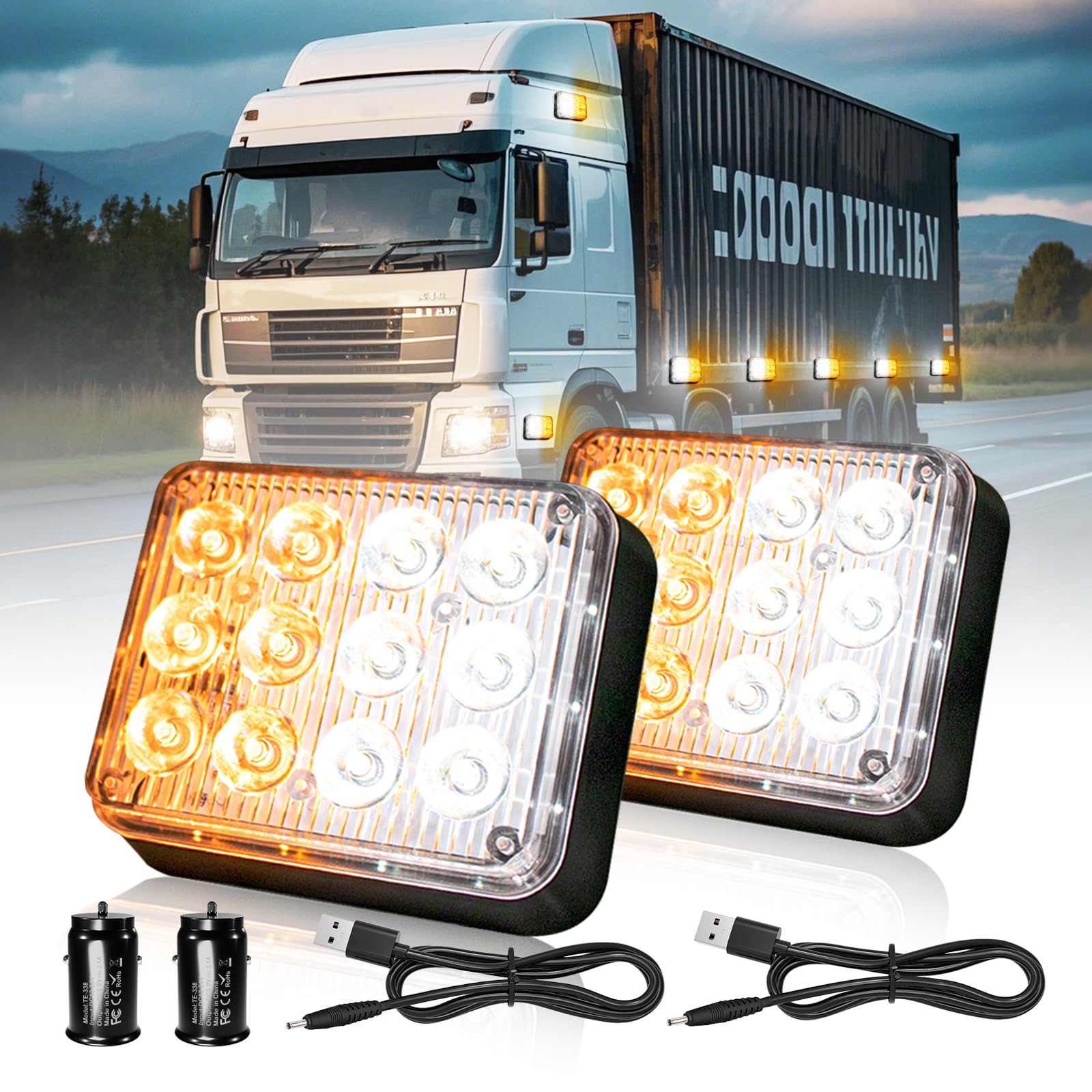 Trailer Lights Led Kit Gwaza LED Magnetic Wireless Trailer Lamp Kit ...