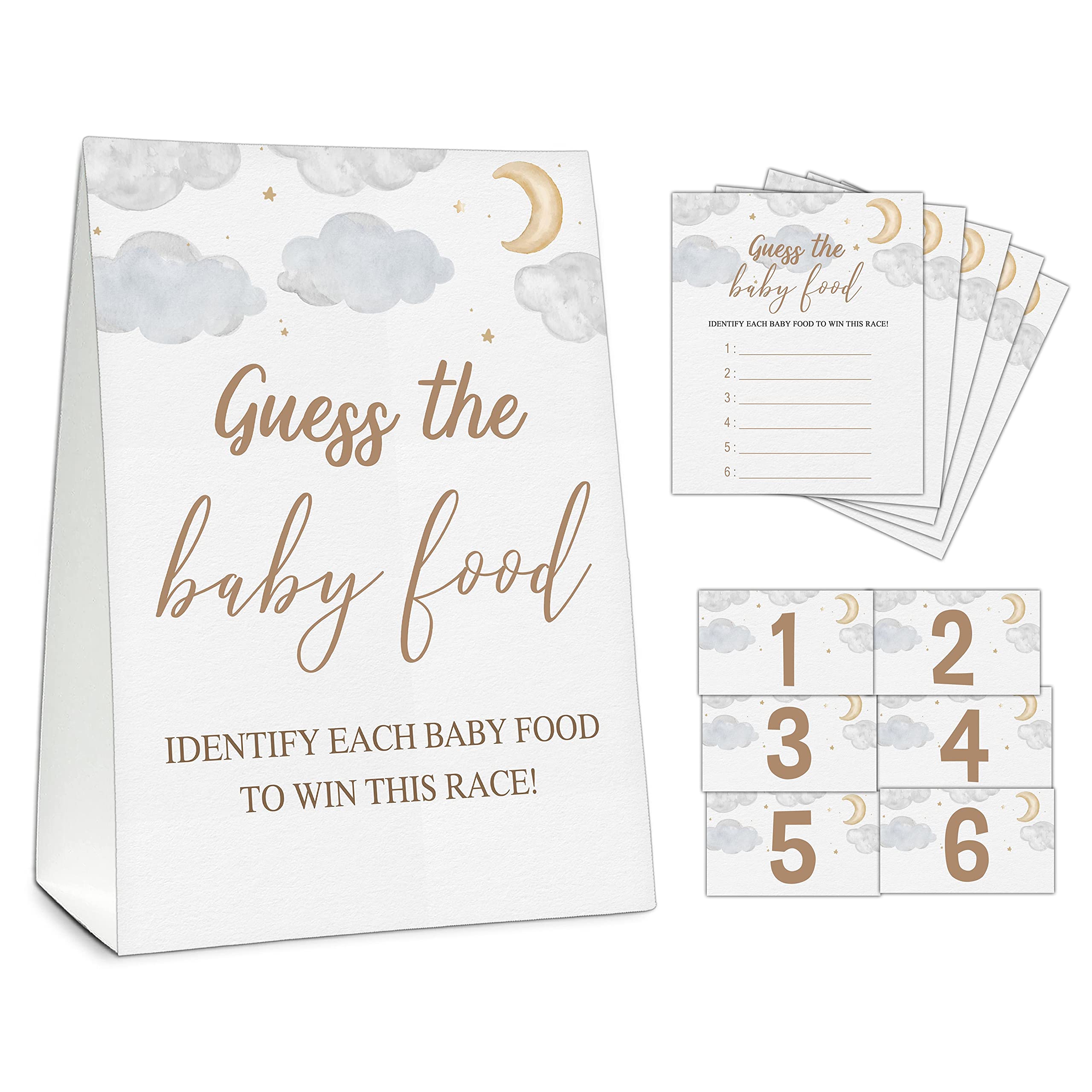 Amazon.com: Guess the Baby Food Party Games, Baby Shower Game Set, 1 ...