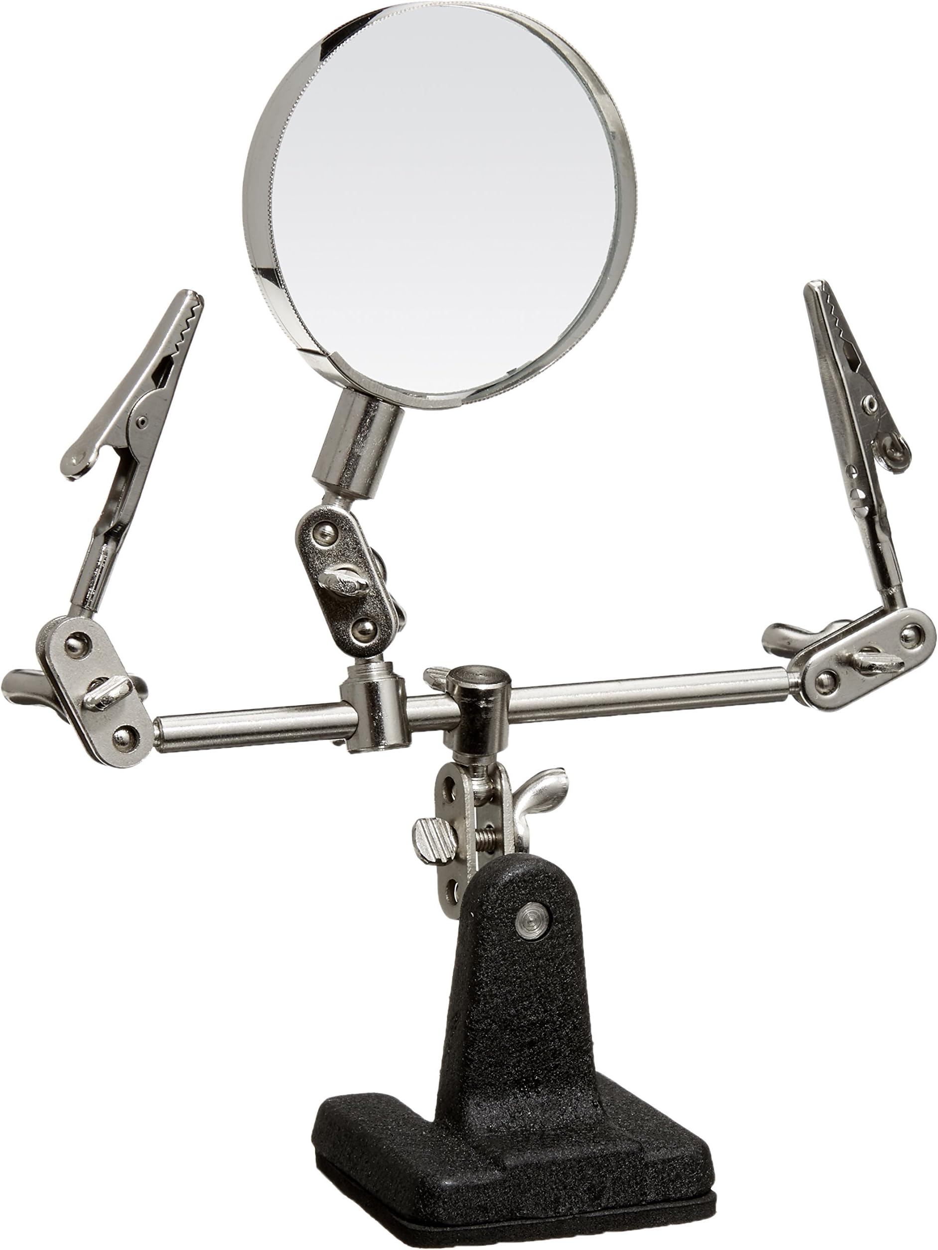 House of Goods - Dritte Hand mit Klemme und Lupe - Löthilfe - mit 2 ...