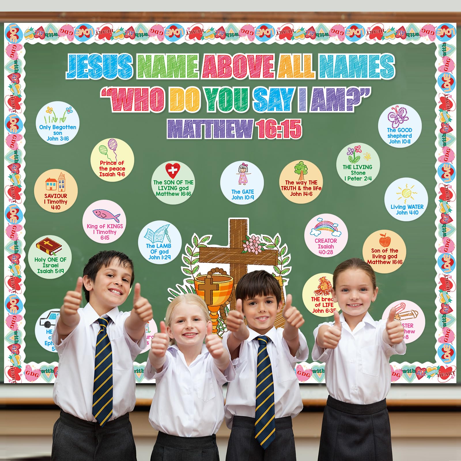 Snapklik.com : Gisgfim Christian Religious Bulletin Board Decorations ...