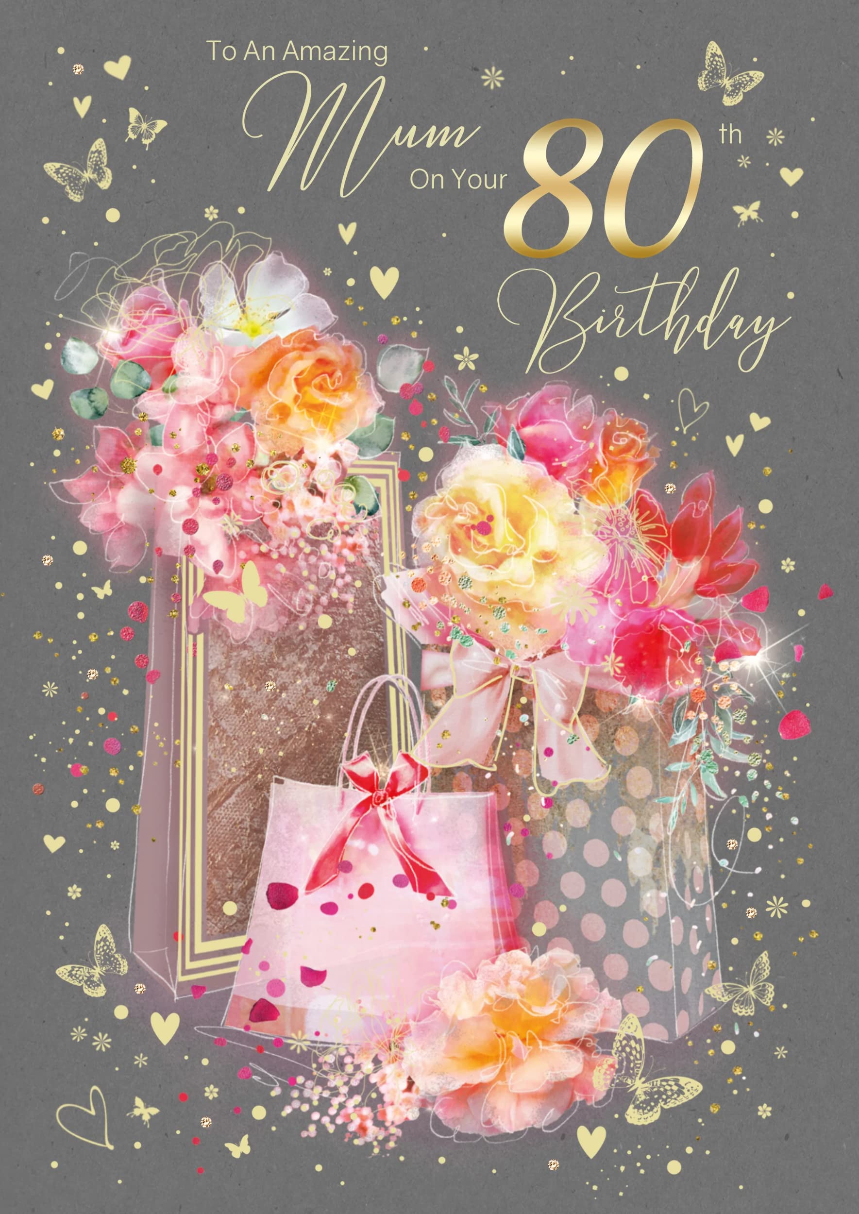 Mum 80th Birthday Card : Cherry Orchard Publishing: Amazon.co.uk ...