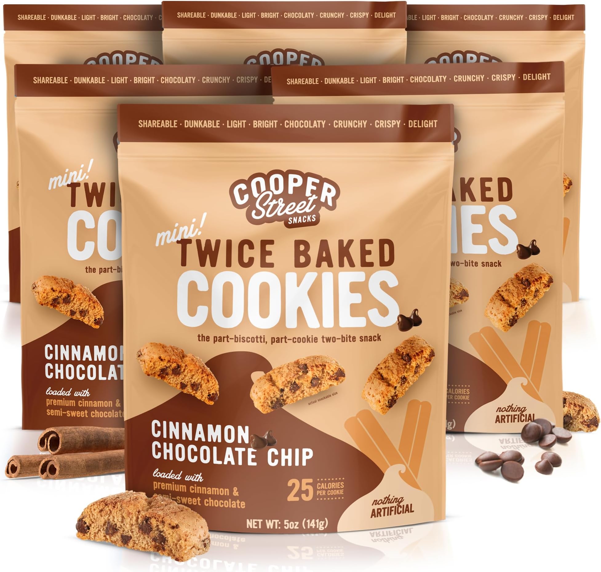 Amazon.com: COOPER STREET Twice Baked Mini Biscotti Italian Style ...