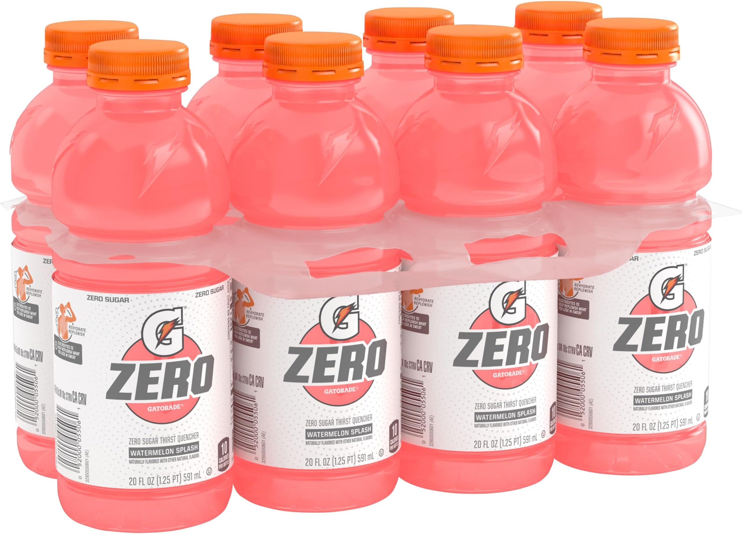 Amazon.com : Gatorade Zero Sugar Watermelon Splash 20oz 8pk : Grocery ...