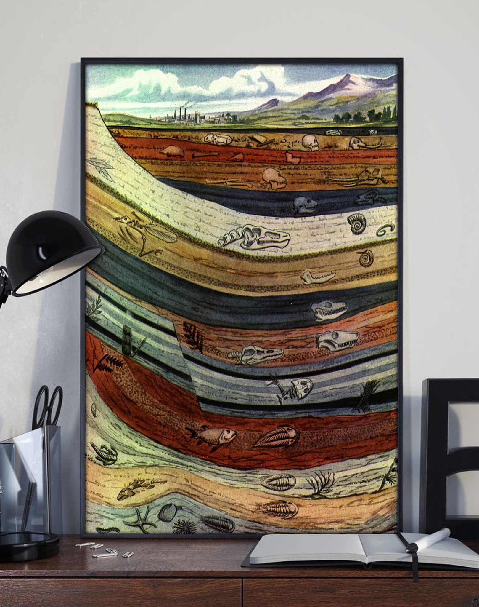 Buy Fossils And Geologic Time Vertical or Canvas, Geologic Time Scale ...