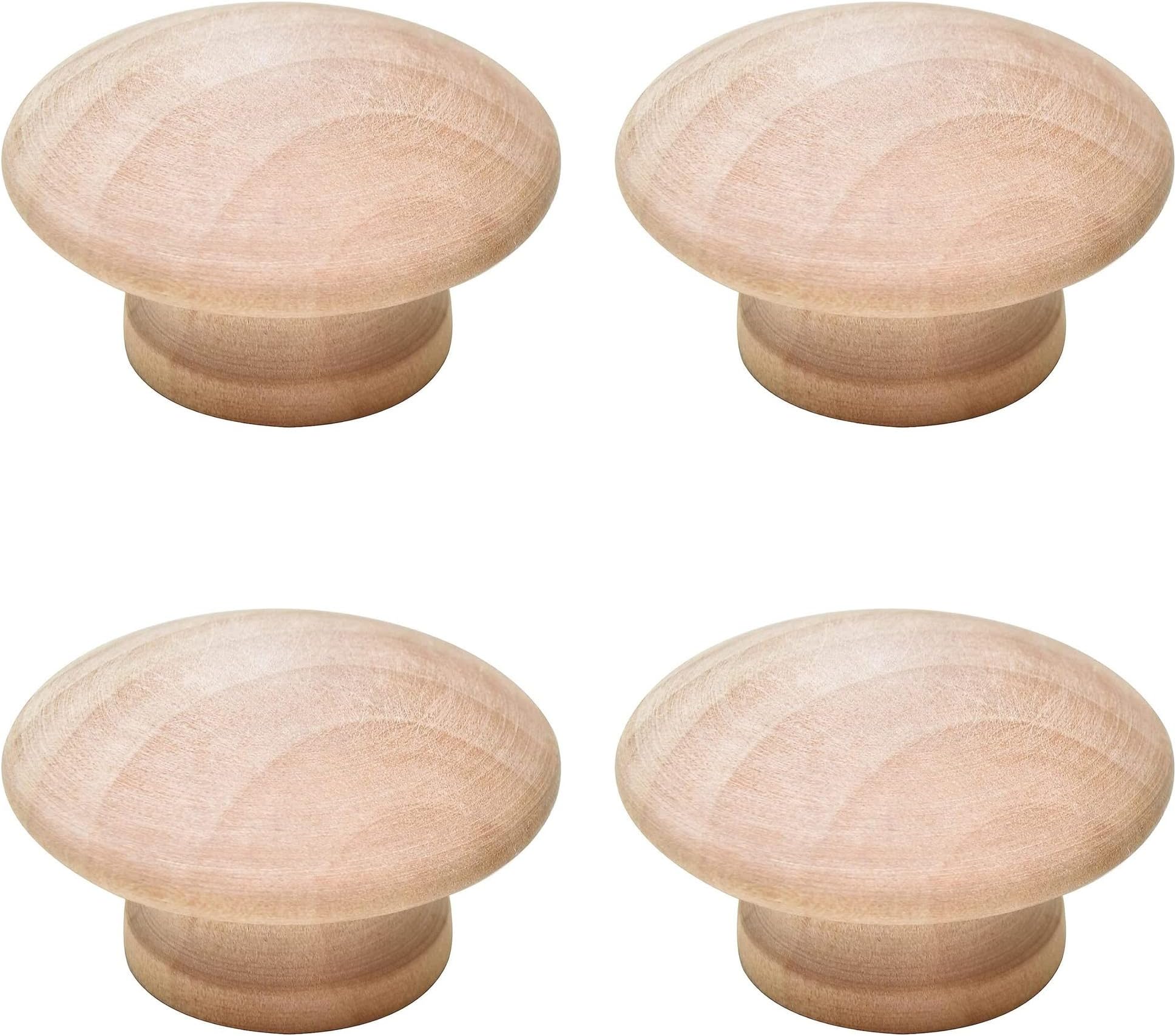 Woodco Handicrafts Wooden Drawer Knob for Cabinet with Natural Finish ...