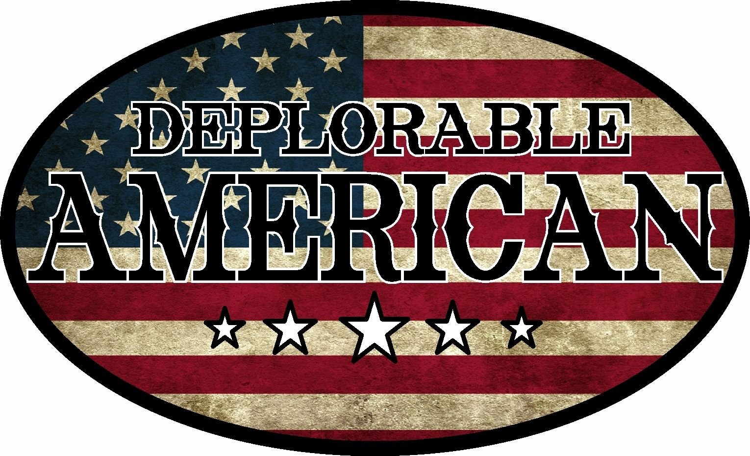 Amazon.com: ION Graphics Deplorable American Vintage Flag Decal Window ...
