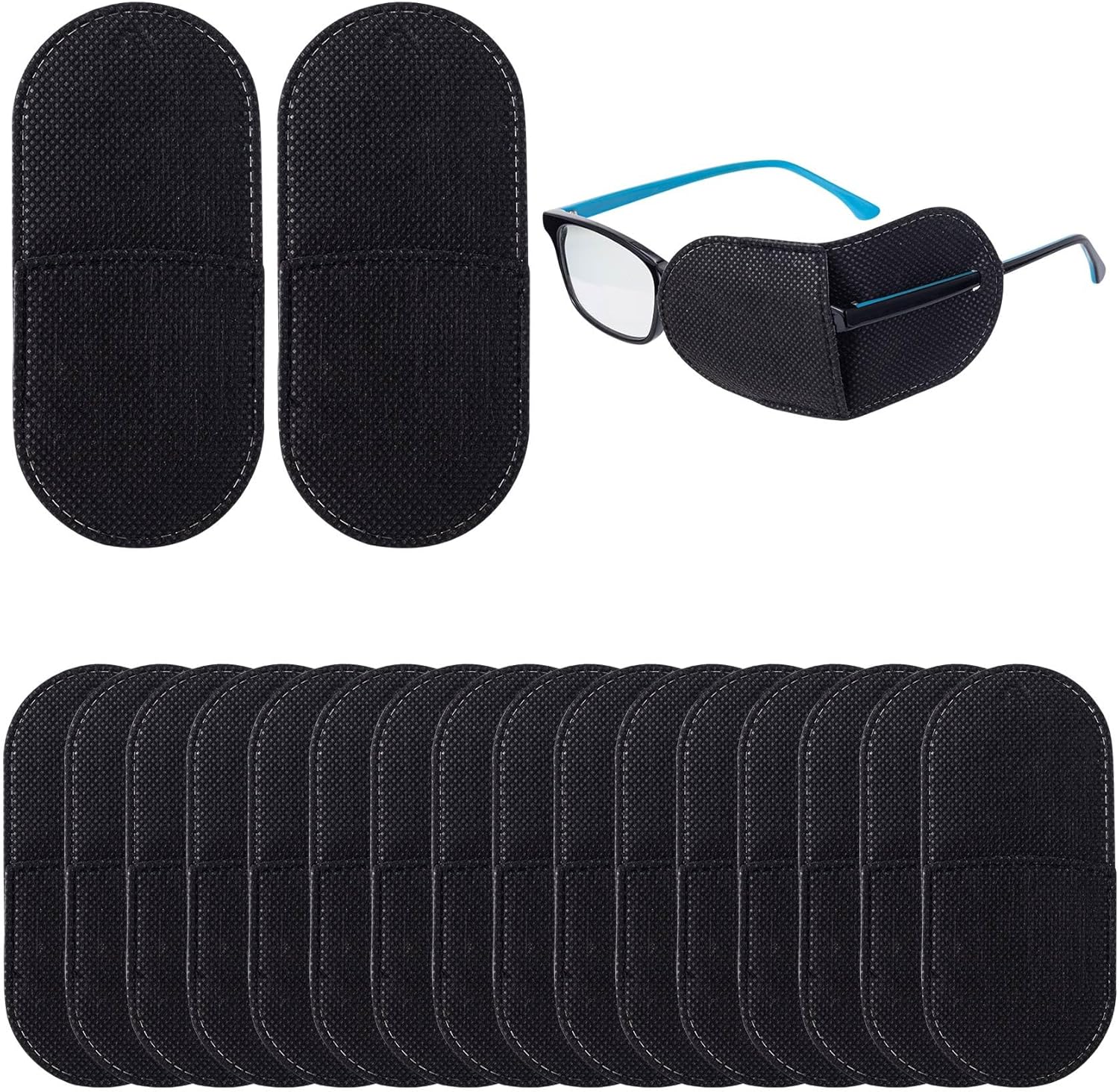 Amazon.com: CustomyLife 18pcs Eye Patches for Glasses, Reusable Non ...