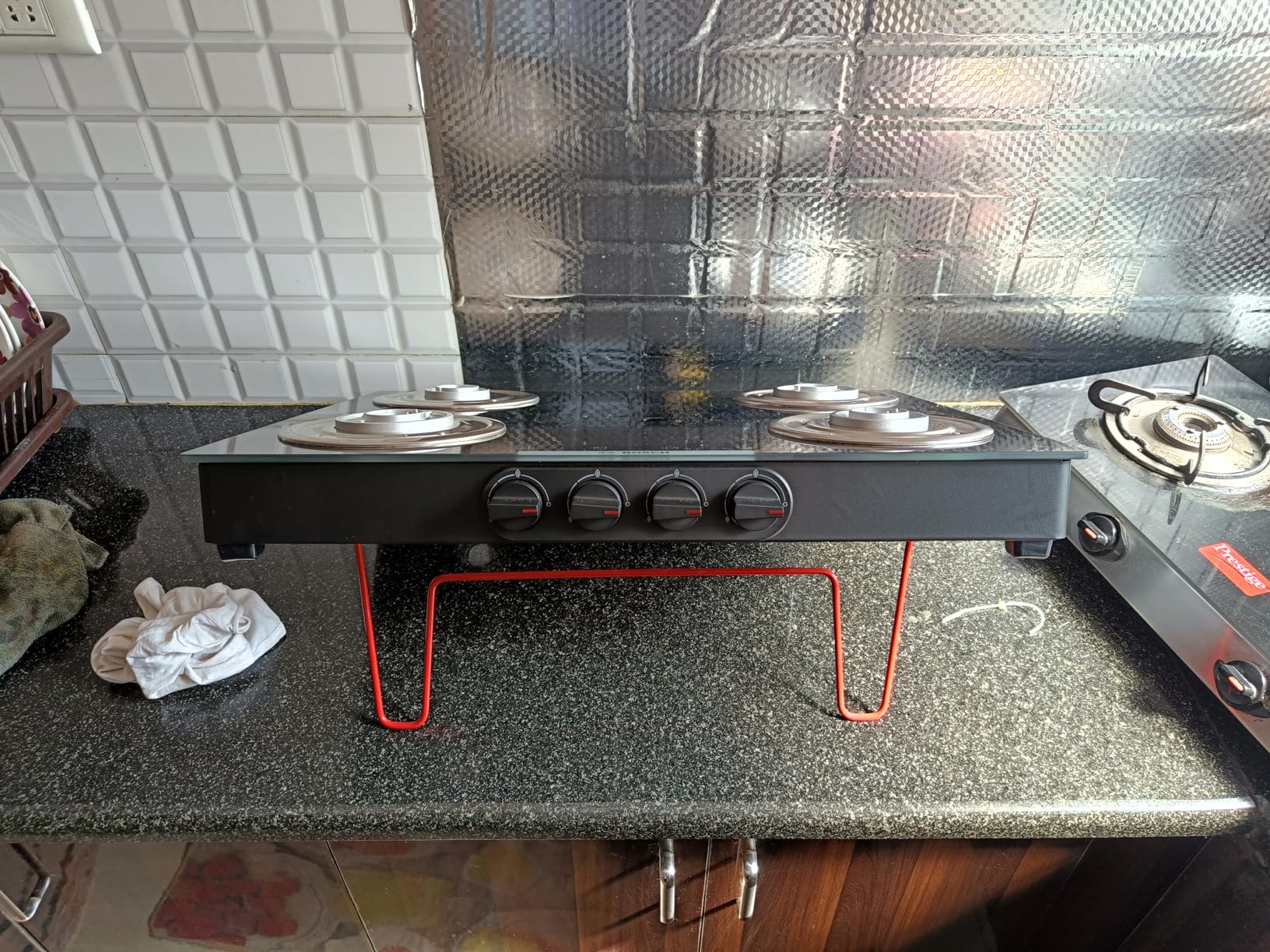 Bosch Tabletop Cooktop 60 cm 4 Burner - PNP0E6W10I, XXL Burner, Safety ...