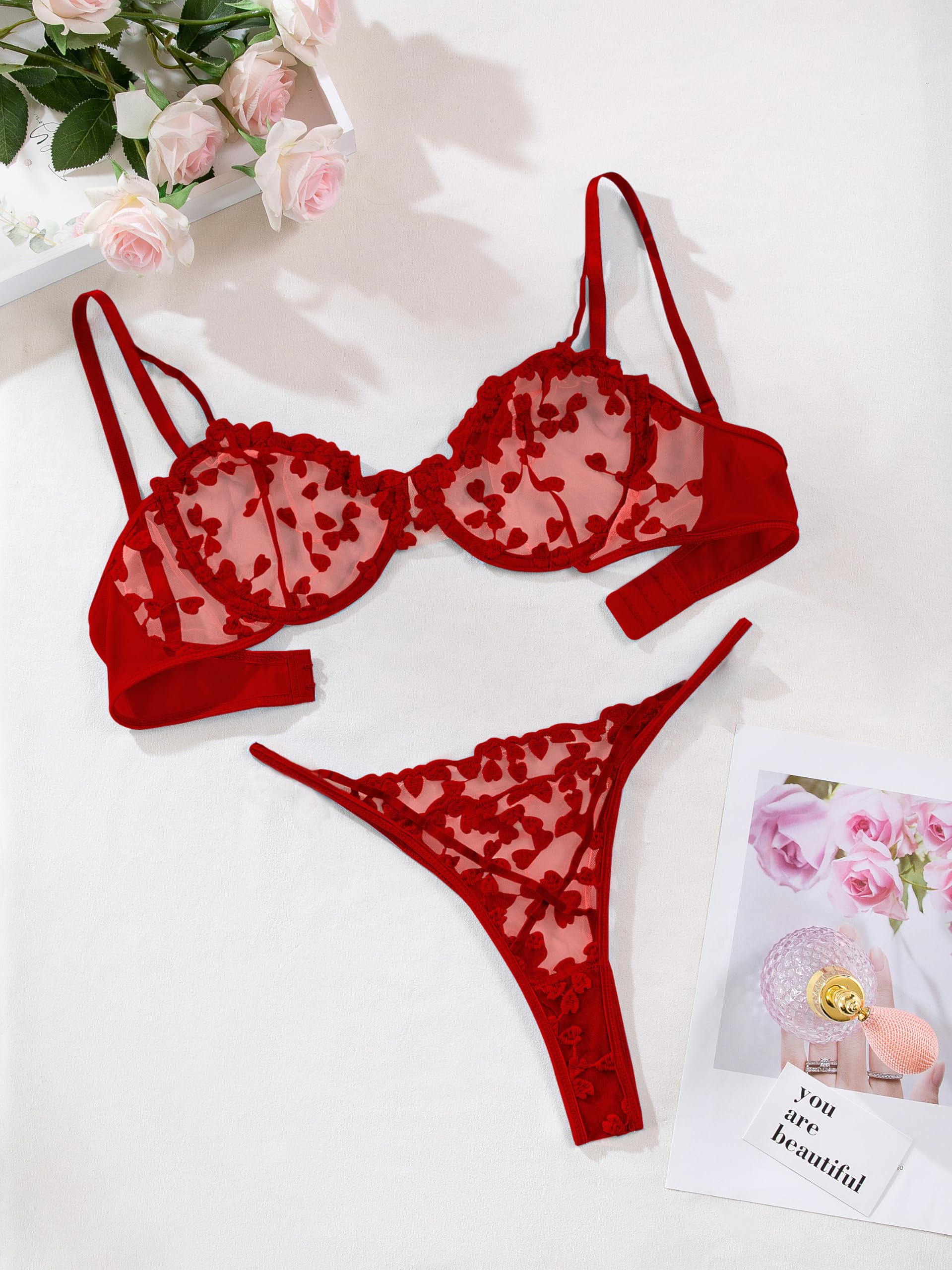 Snapklik.com : Petite Sexy Cute Underwire Push Up Strappy Heart ...