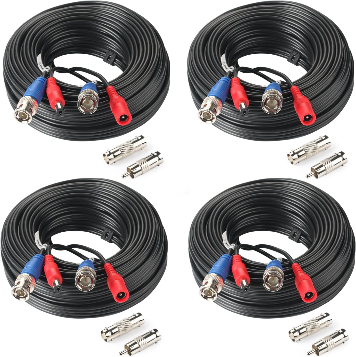 Amazon.com : ANNKE 4 Pack 150 Feet Security Camera Cable, All-in-One ...