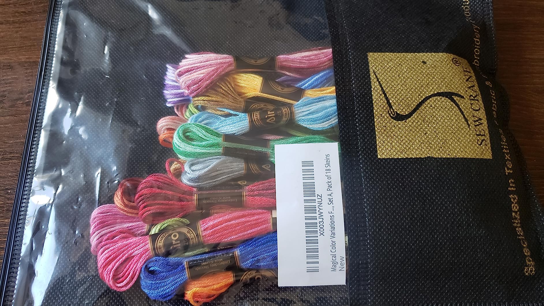 Amazon.com: Magical Color Variations Floss Pack Variegated Cross Stitch ...