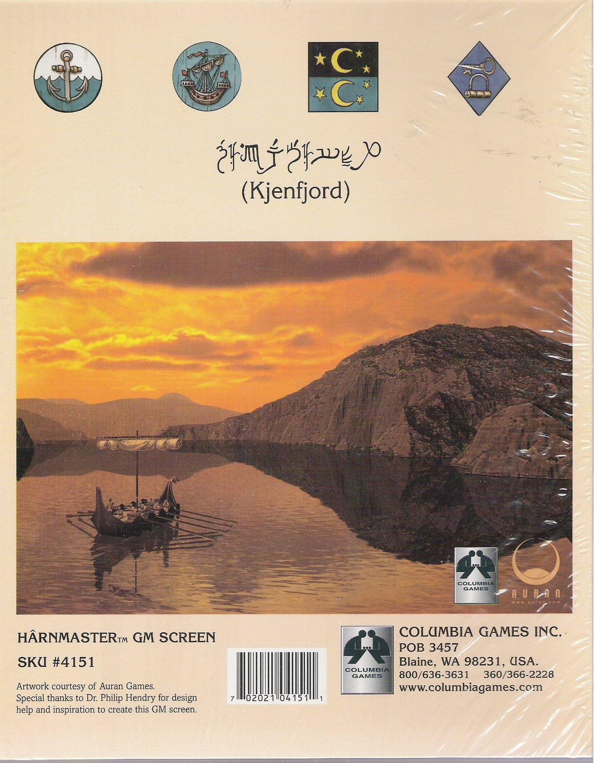 Harnmaster GM Screen (Harn Fantasy Roleplaying #4151): Columbia Games ...