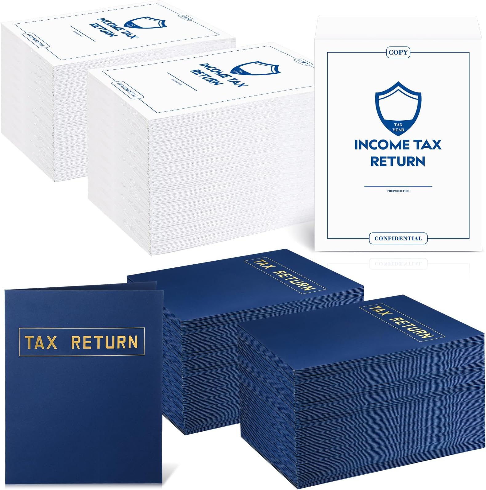 Amazon.com : Kosiz 96 Pcs Tax Return Folders with Envelopes for Tax ...