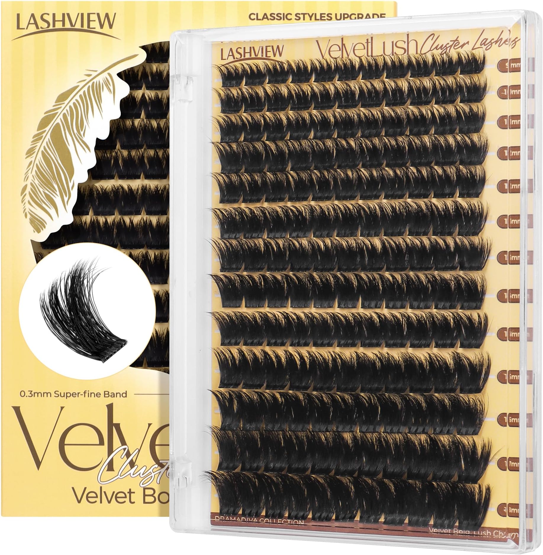 Amazon.com: LASHVIEW Lash Clusters 144 Pcs Cluster Lashes DIY Cluster ...