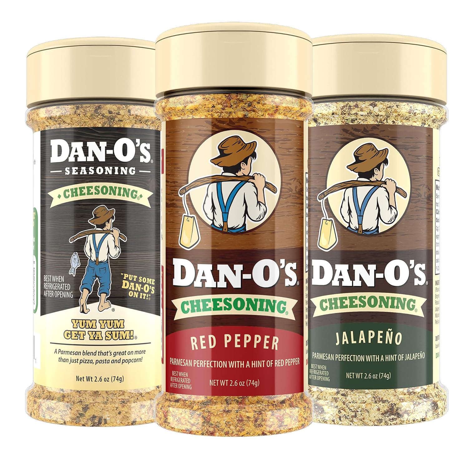 Amazon.com : Dan-O's 3 Bottle Cheesoning Seasoning Set, Small Bottles ...