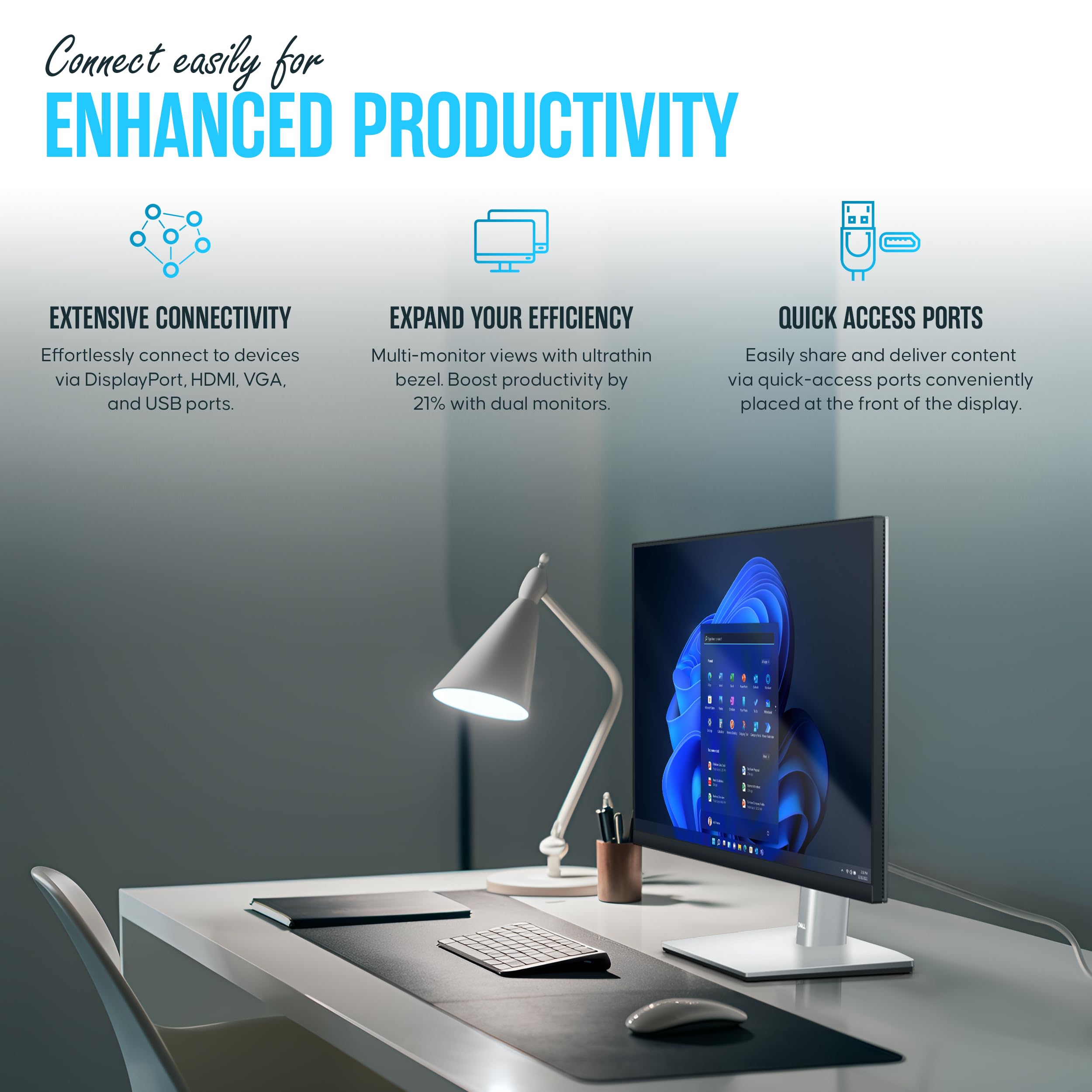 Snapklik.com : P2422H Dell 24 Inch Monitor - 16:9 IPS Computer Monitor ...