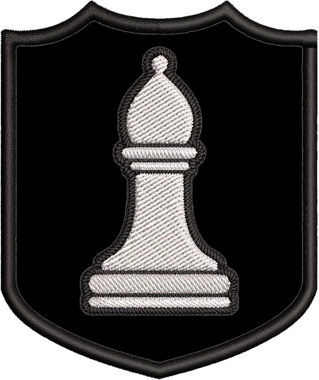 Amazon.com: White Bishop Chess Piece Embroidered Premium Patch DIY Iron ...