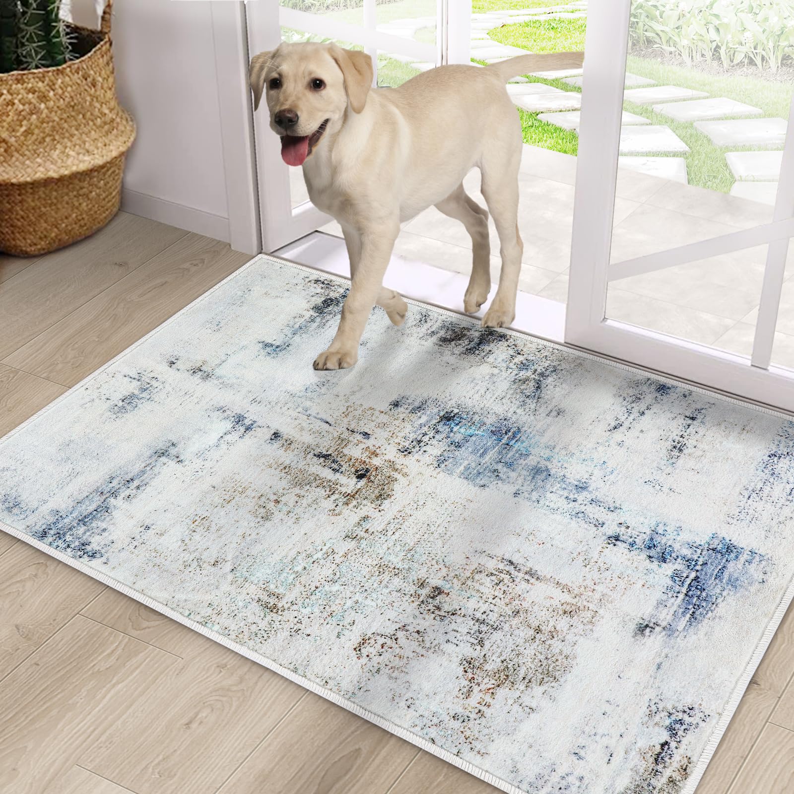 Amazon.com: Cristgee Door Mat, Front Indoor Door Mat Faux Wool Non-Slip ...